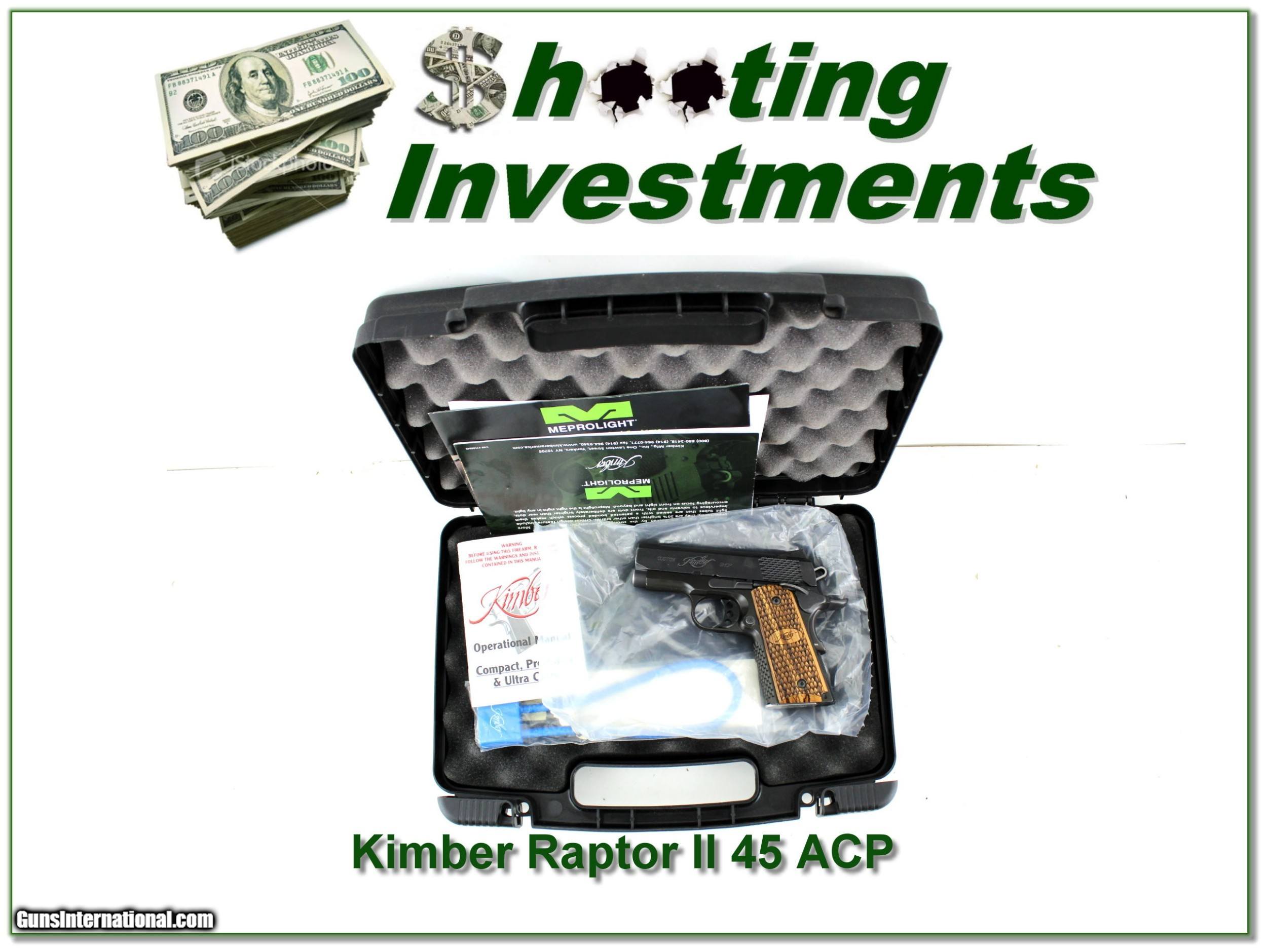 Kimber Ultra Raptor II .45 NIB Kimber Custom Shop