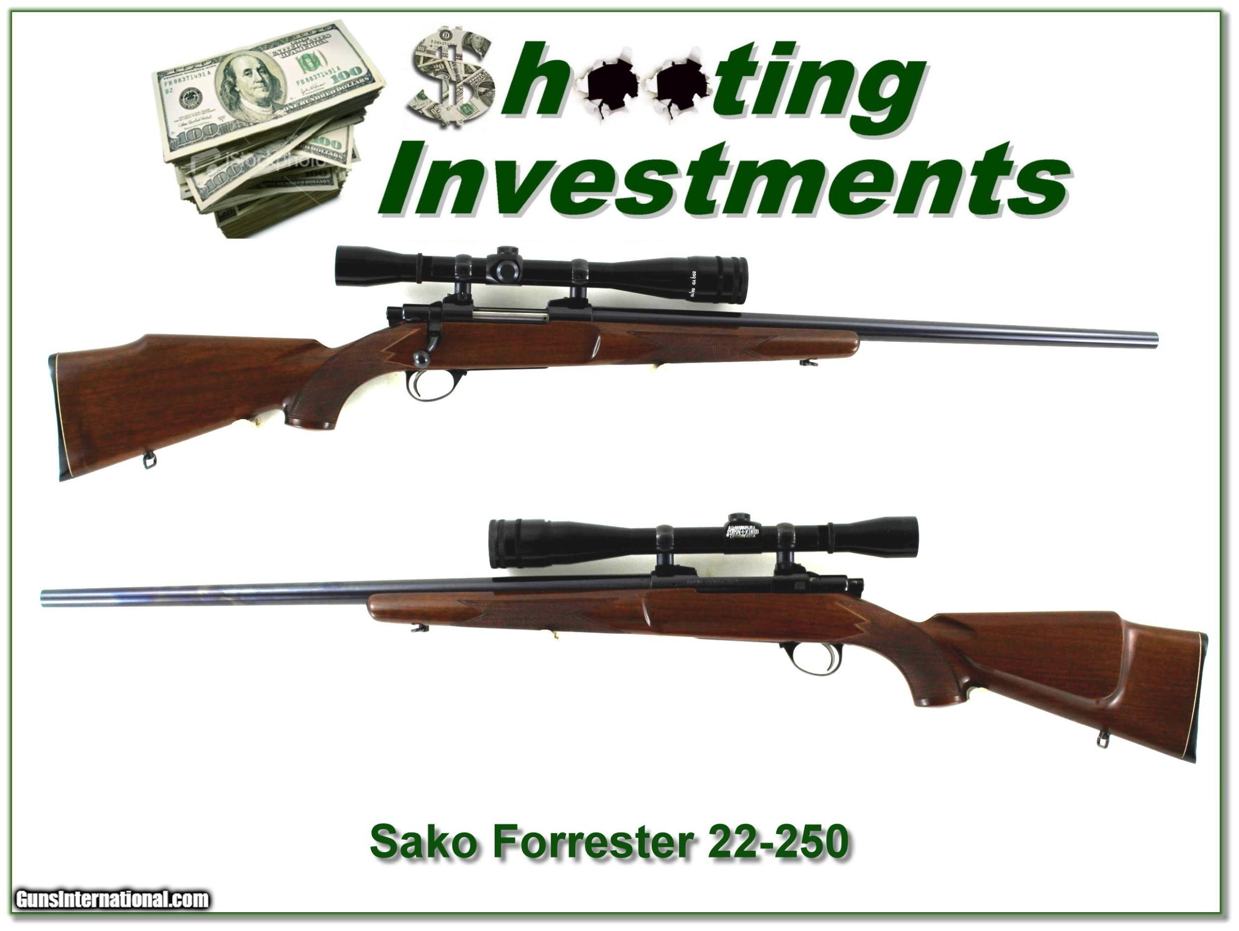 Sako L579 Forester Varmint 22-250 Bofors Steel Lyman scope Collector!