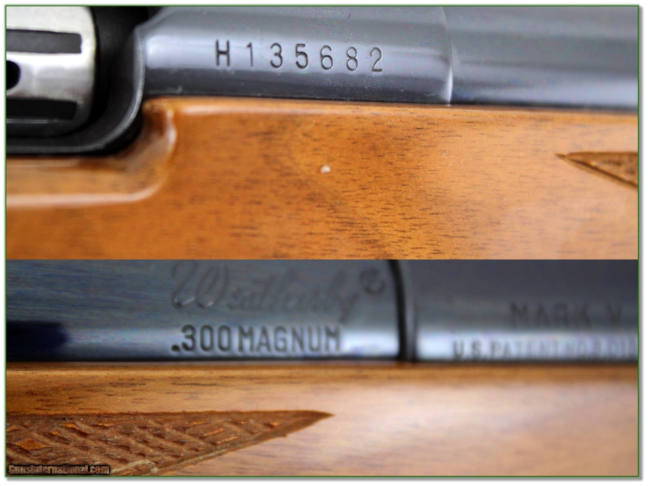 Weatherby Mark V Custom Shop 300 26in Crown engraved floorplate unfired
