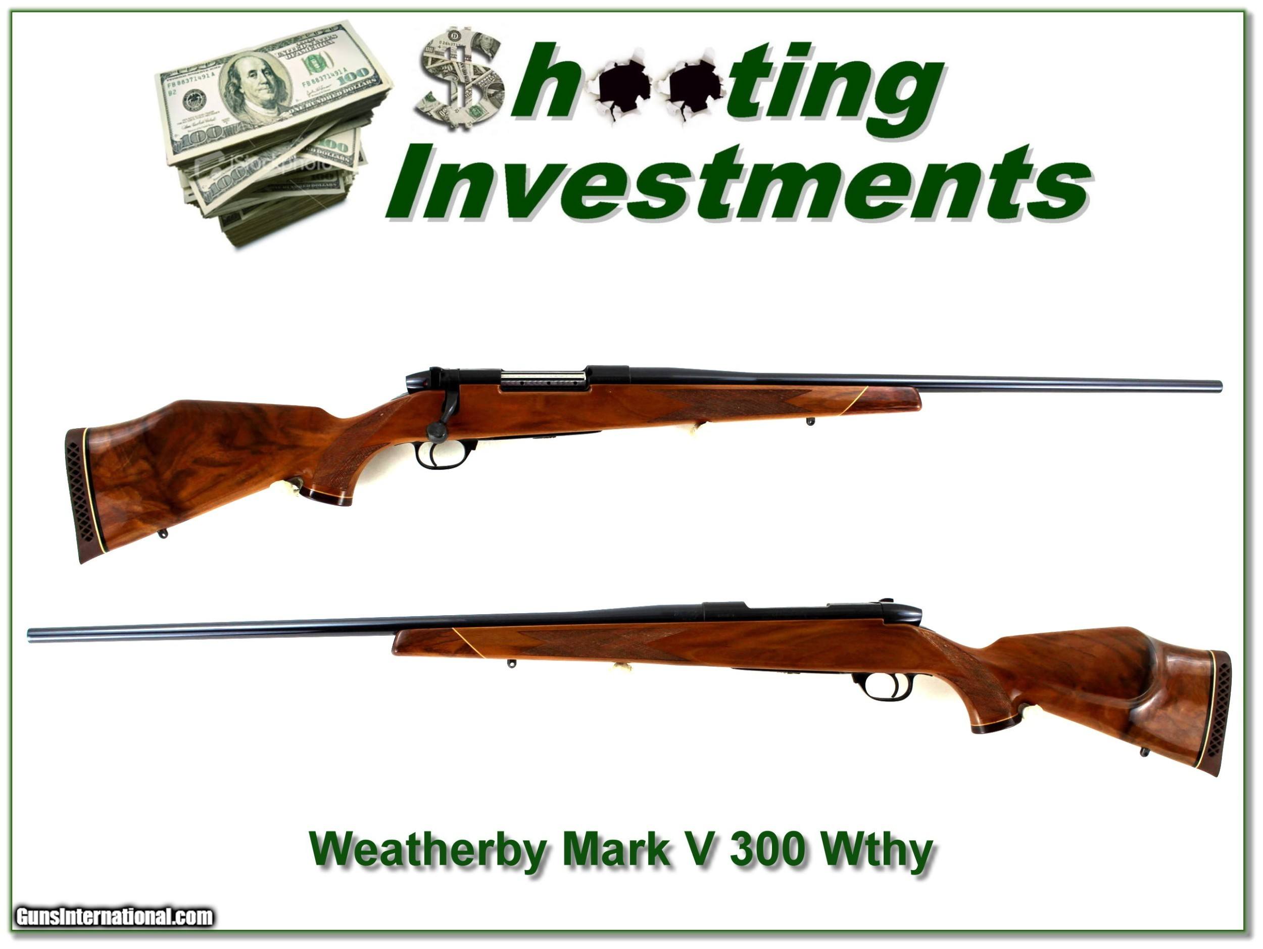 Weatherby Mark V Custom Shop 300 26in Crown engraved floorplate unfired