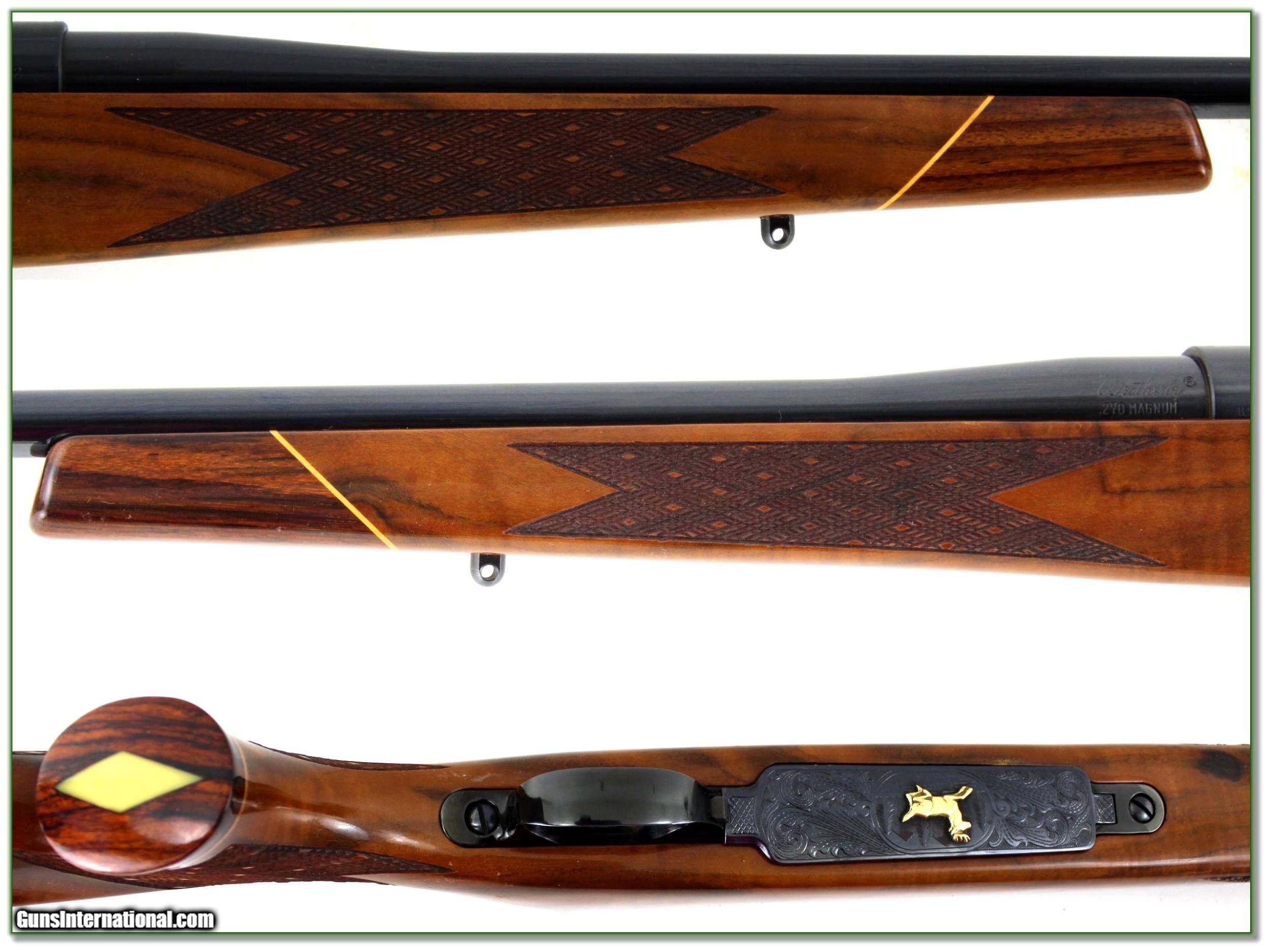 Weatherby Mark V Custom Shop 270 Wth Crown engraved floorplate NIB