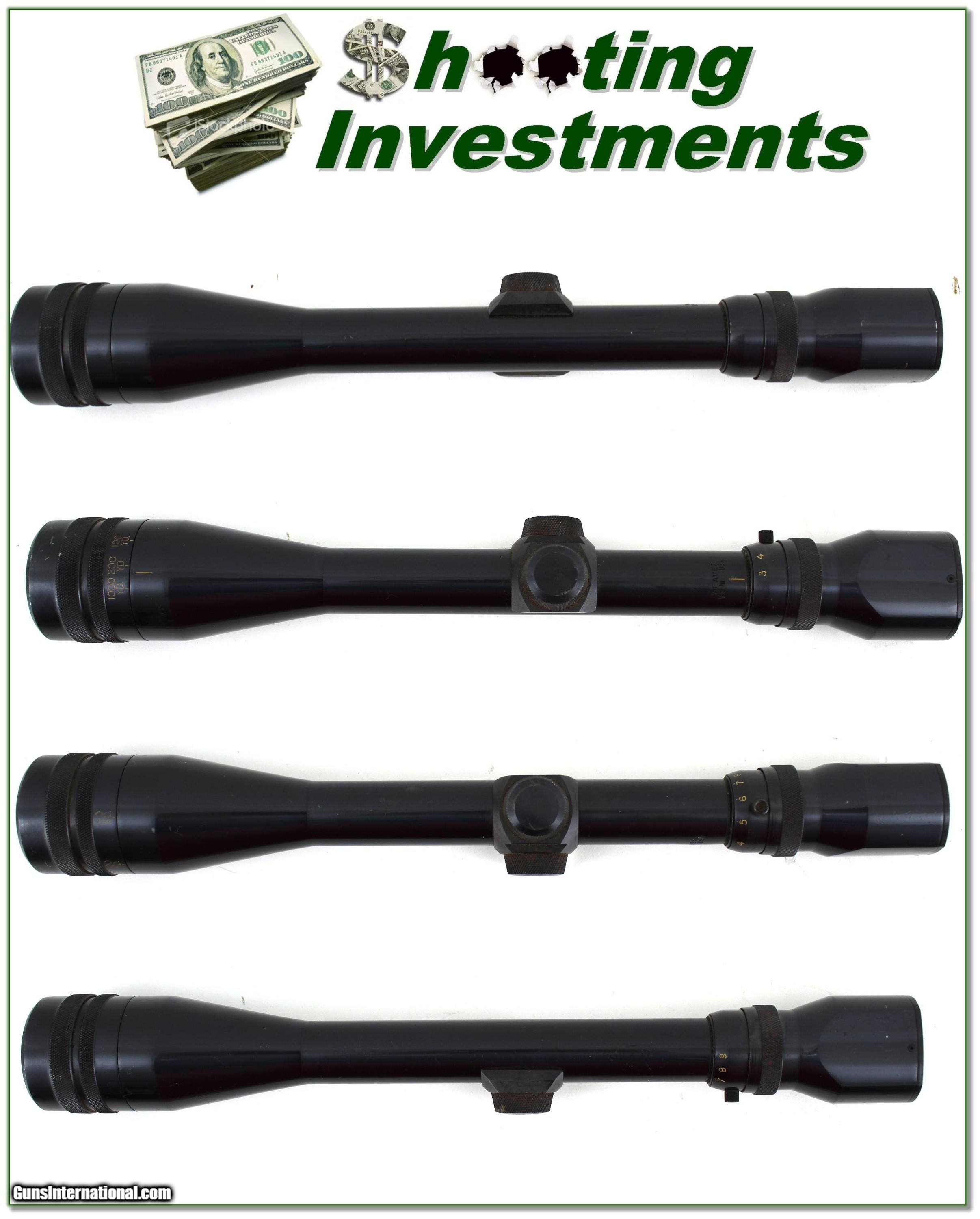 Vintage Weaver GLOSS USA 3-9 V 9-W AO rifle scope Collector Condition!