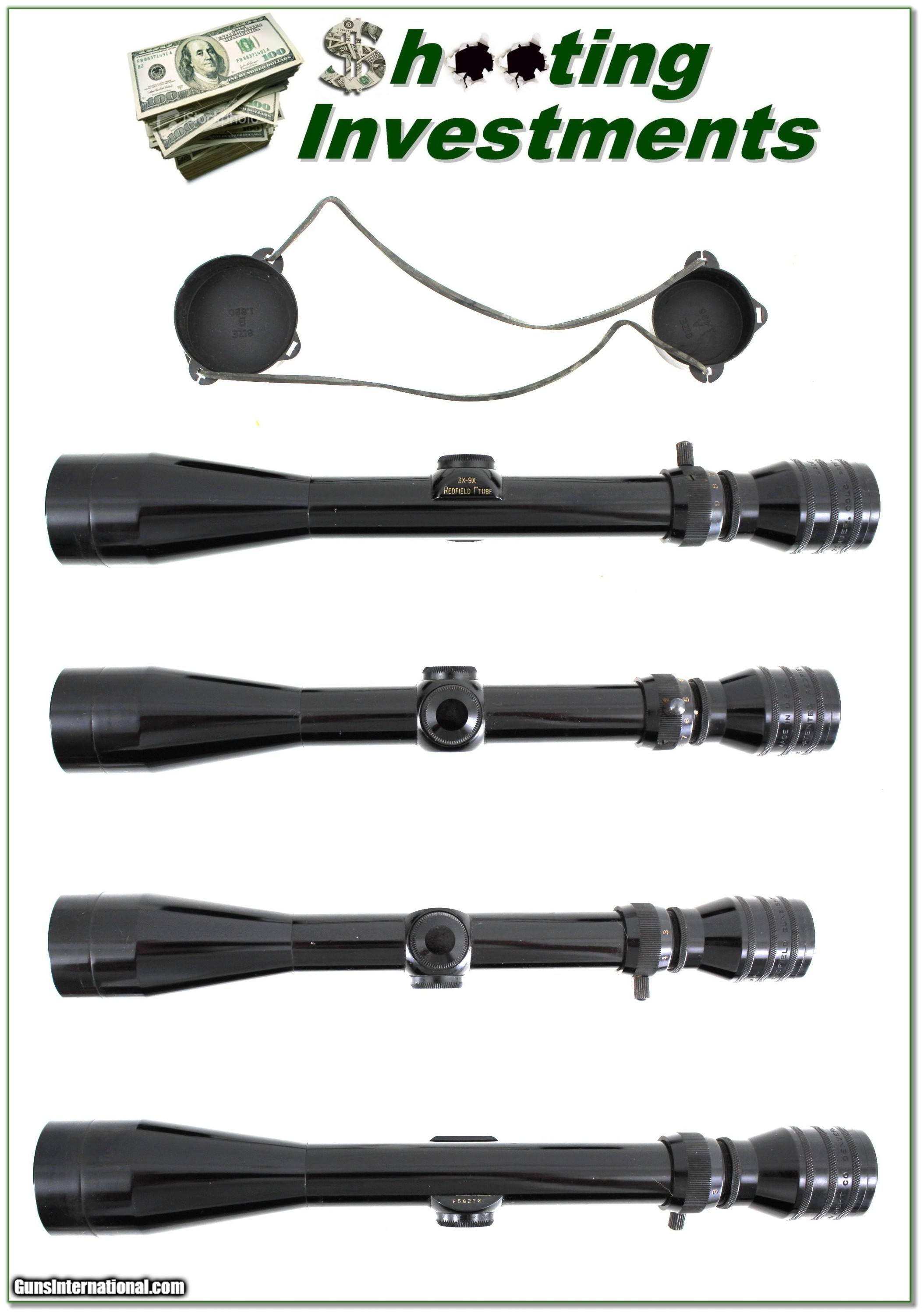 Redfield 3-9 rifle scope vintage Denver USA made with factory covers