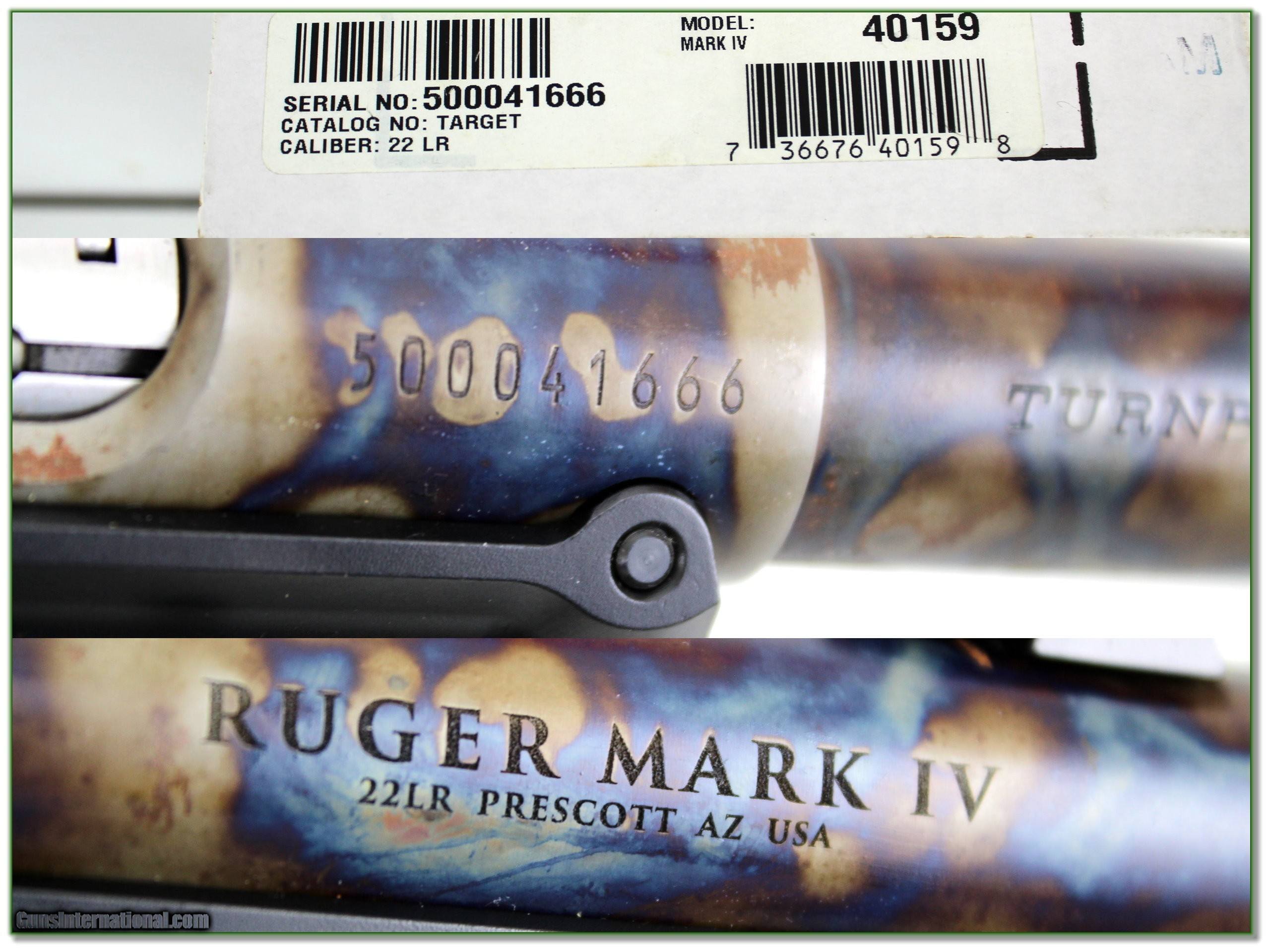 Ruger, Mark IV Target Turnbull case colored NIB!