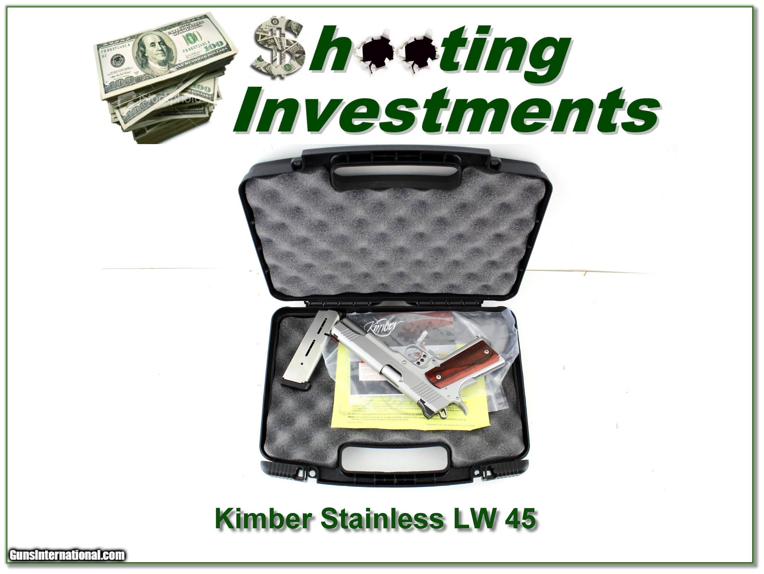 Kimber 1911 Stainless LW 45 ACP ANIC