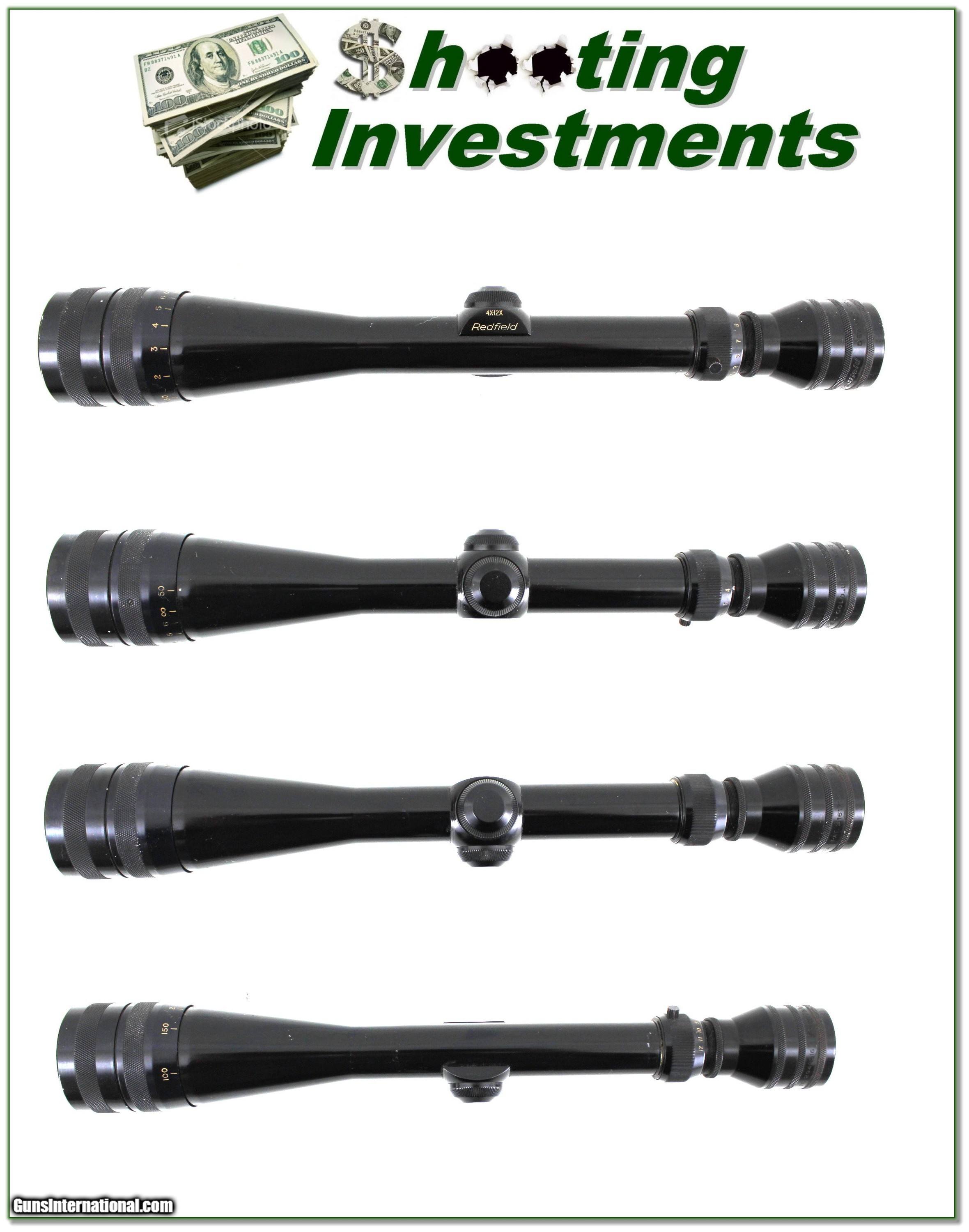 Vintage Redfield 4-12X AO GLOSS Rifle Scope Accu-Trac range finding