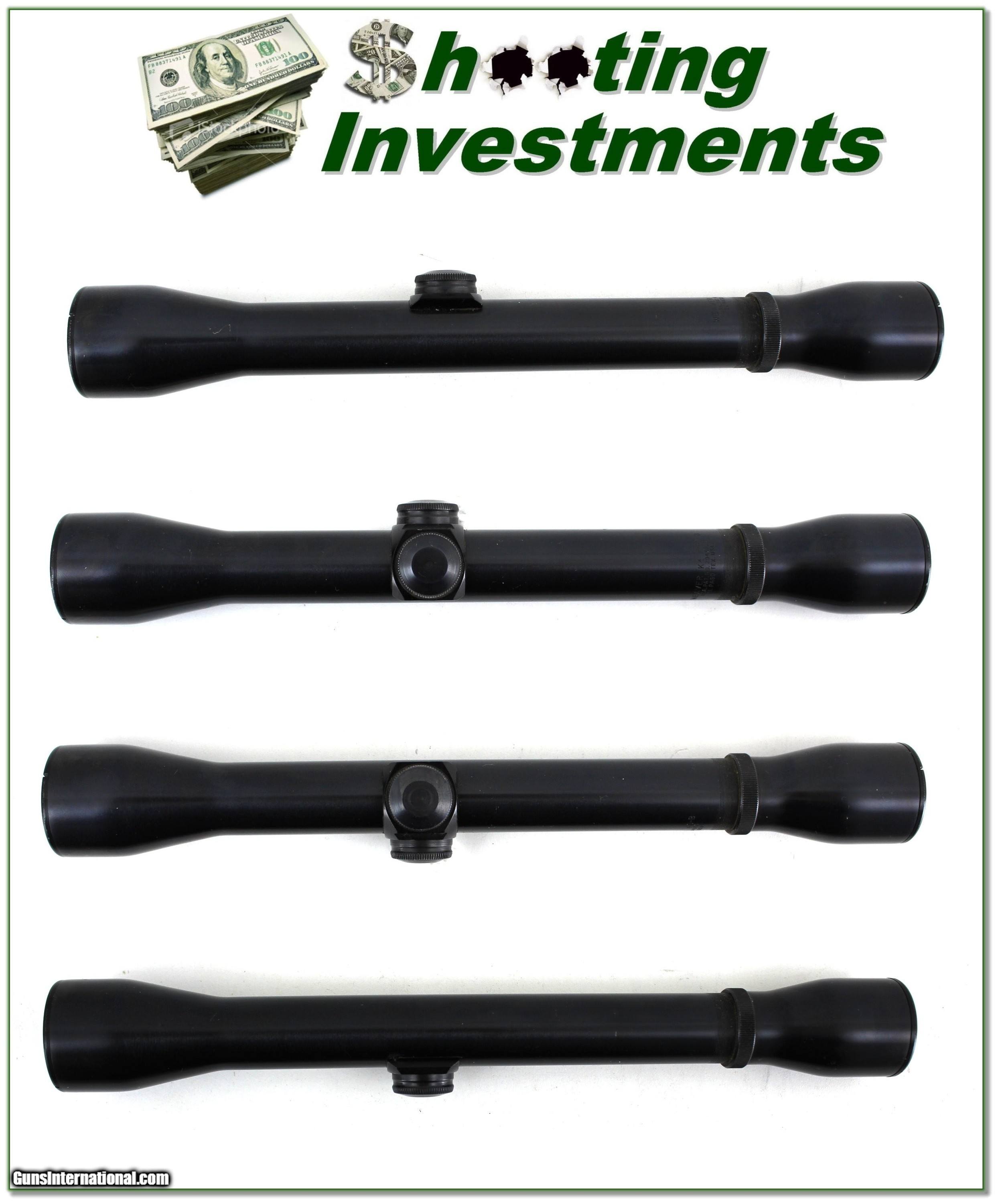 Vintage Weaver K4 4X scope rare target dot excellent collector condition