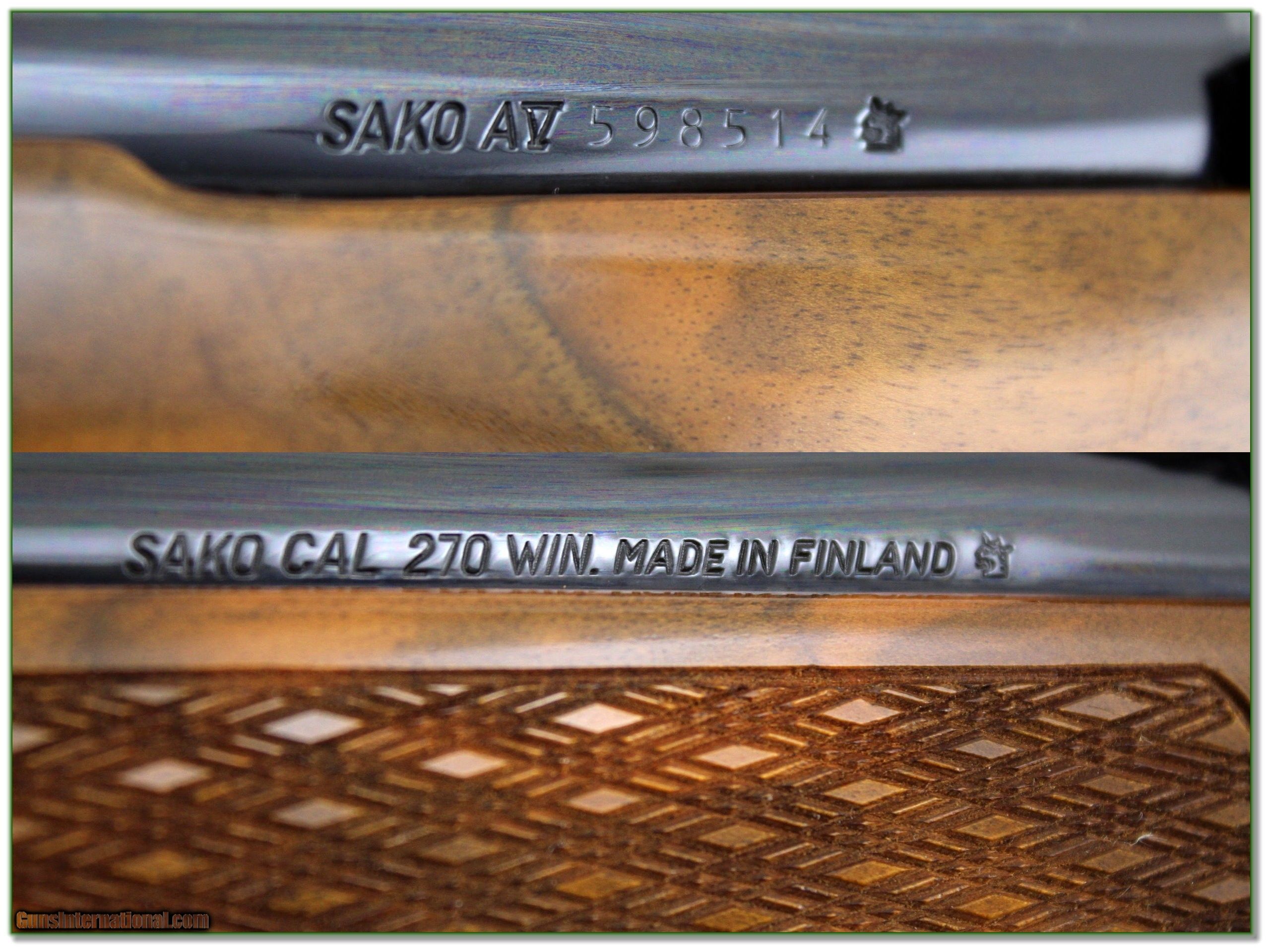 Sako AV Deluxe 270 Win XX Wood as new!