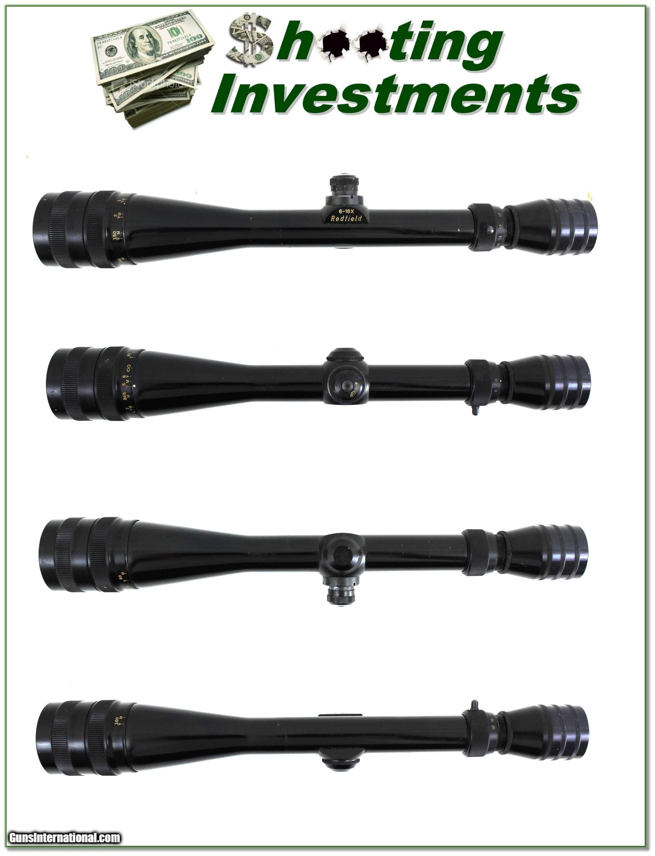 Vintage Redfield 6-18X AO GLOSS scope Accuview Target Turret!