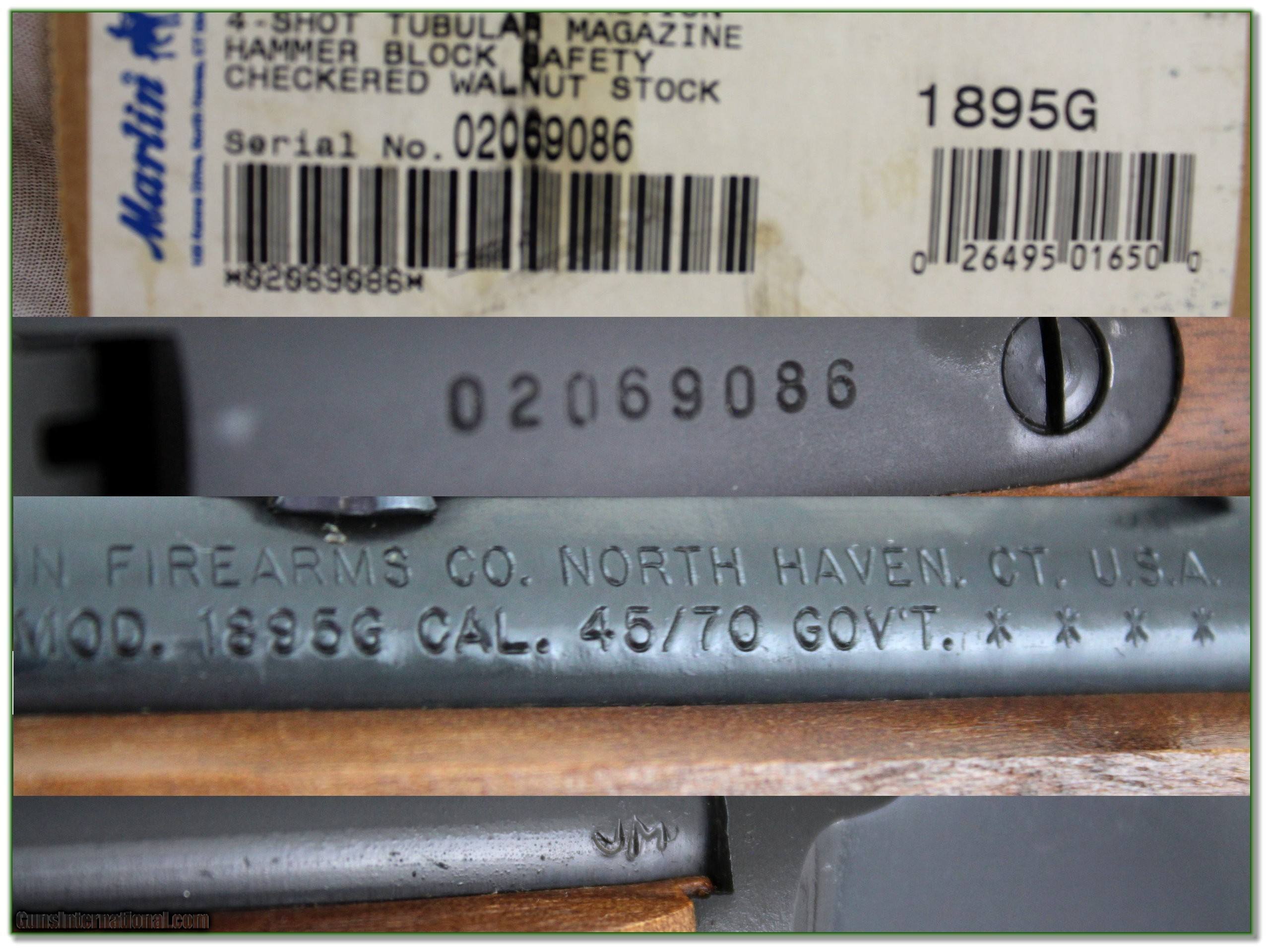 Marlin 1895 G 45-70 JM Marked made in 1998 ported in box!