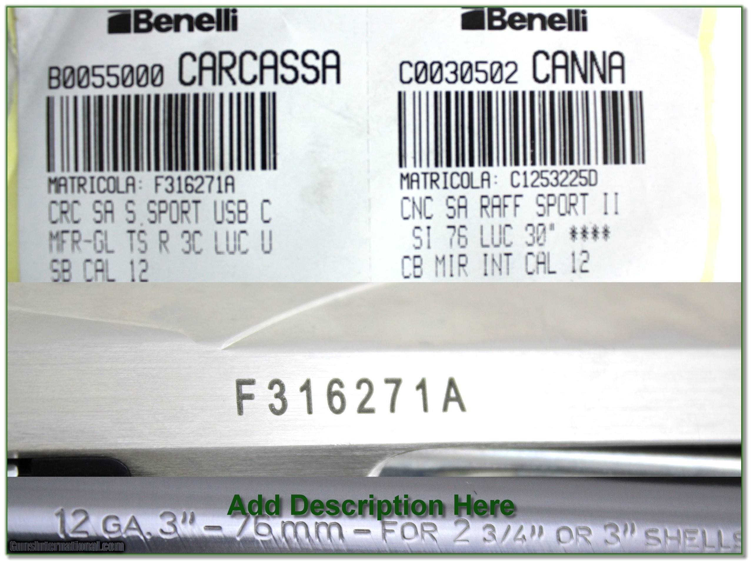 Benelli Ethos Performance Shop Super Sport 12 Ga 30in Like New!