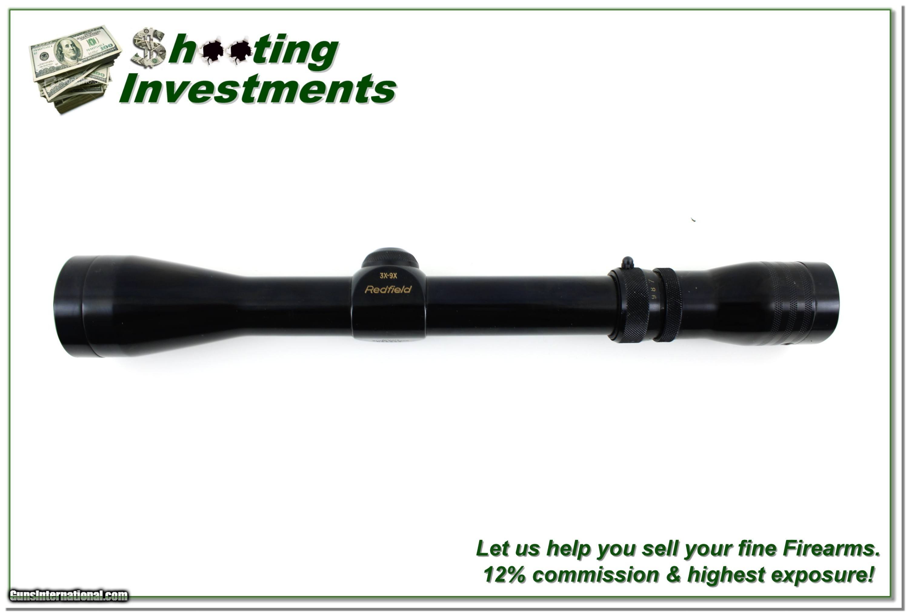 Vintage Redfield Widefield 3-9 Gloss USA Duplex Rifle Scope