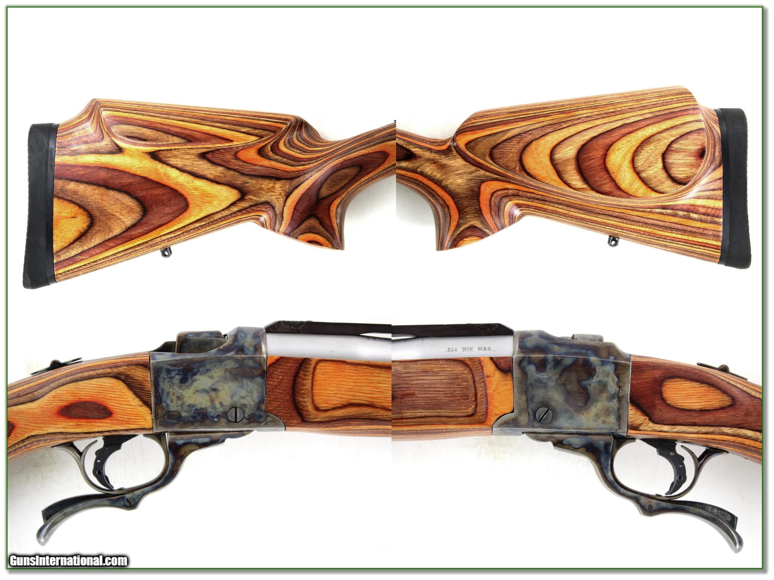 Custom Ruger No.1 Tropical in 300 Win Mag Case Colore