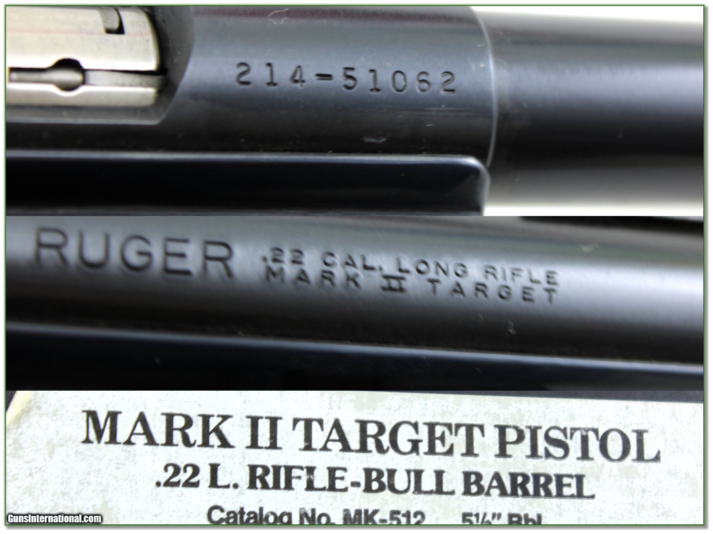 Ruger Mark II 22 LR Target Pistol 5.5” Bull Barrel LNIB for sale
