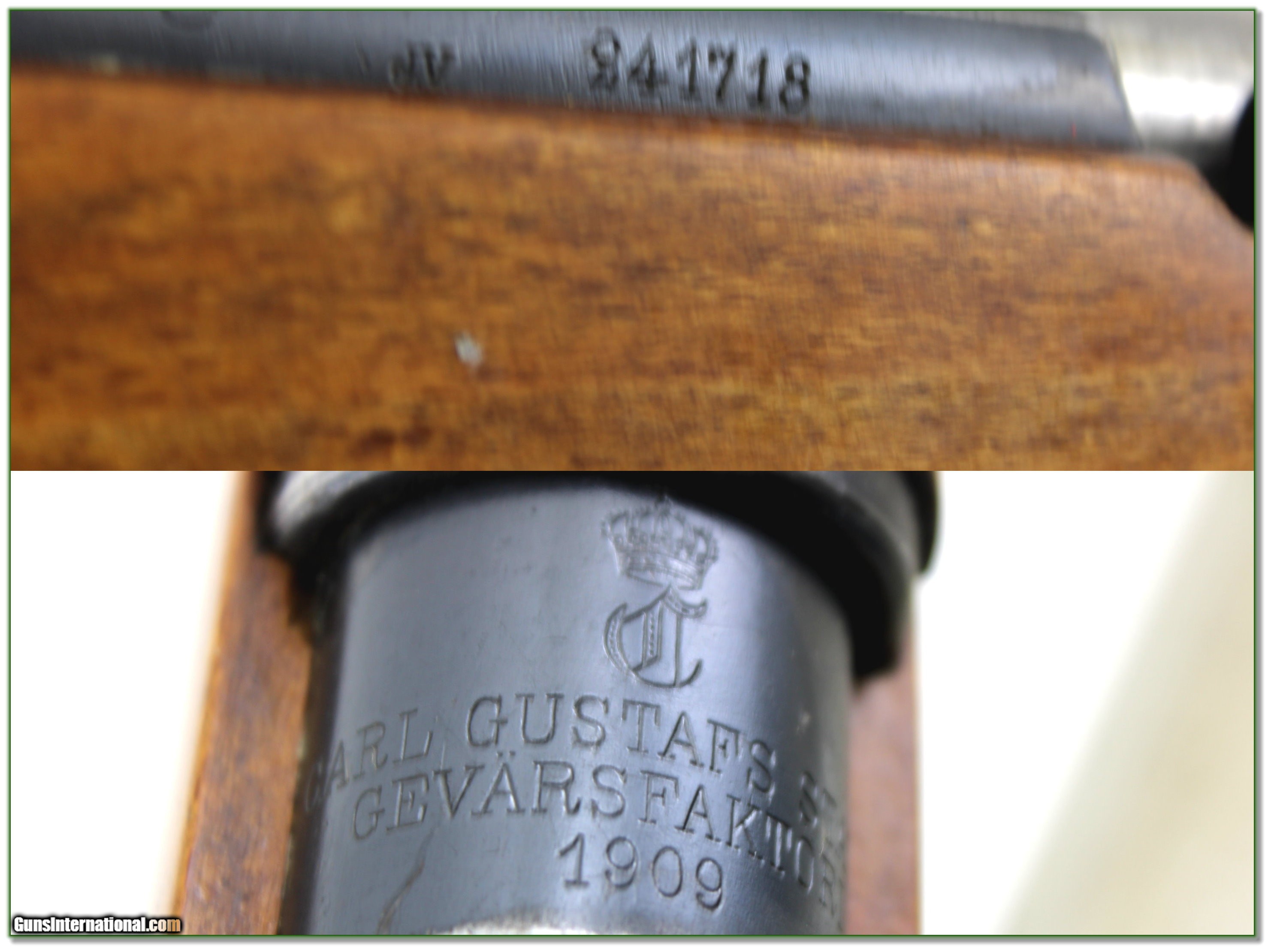 1896 Swedish Mauser in 6.5x55Exc Cond for sale