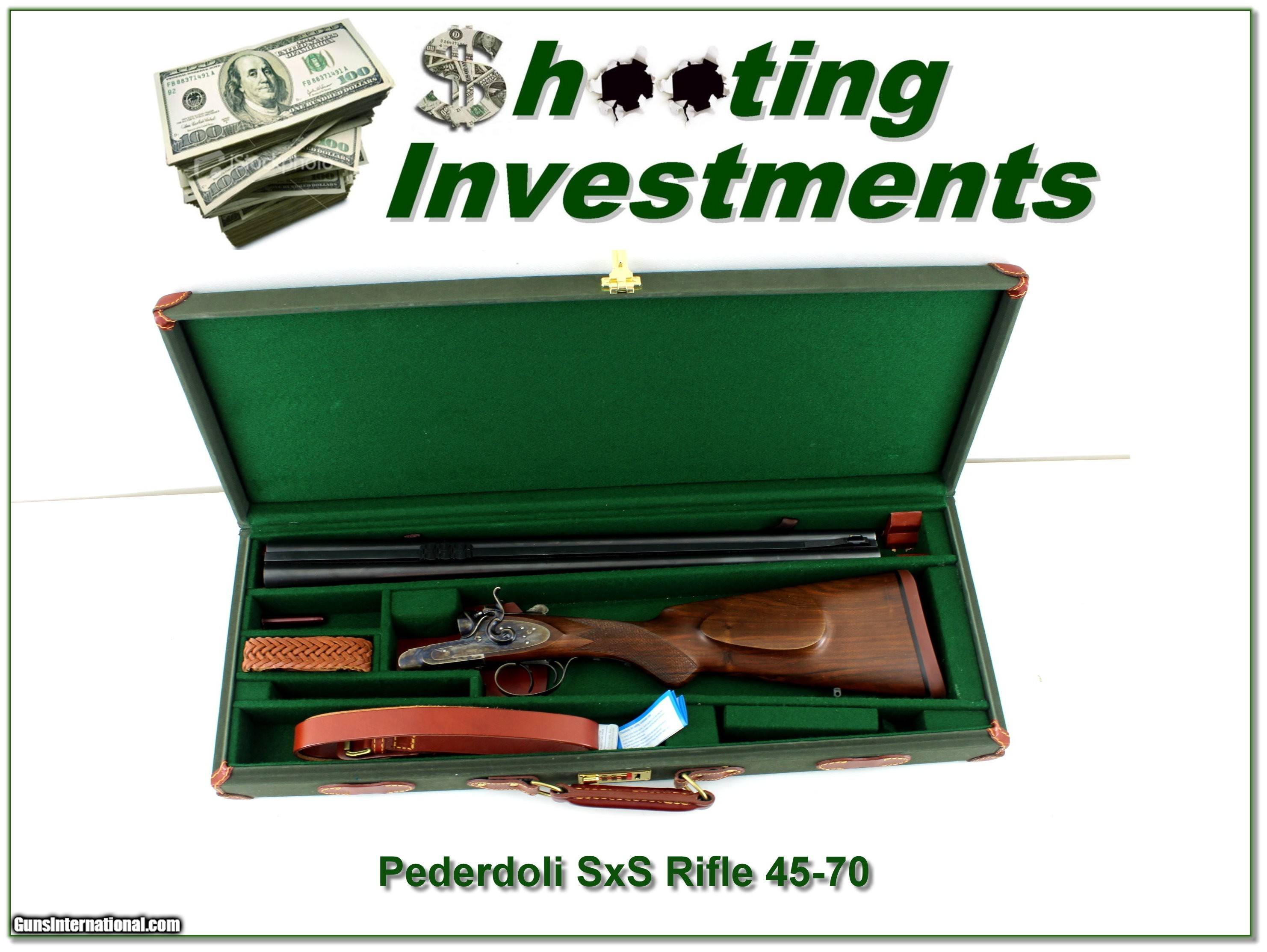 Pedersoli Kodiak Double Rifle in 45-70 unfired in case for sale