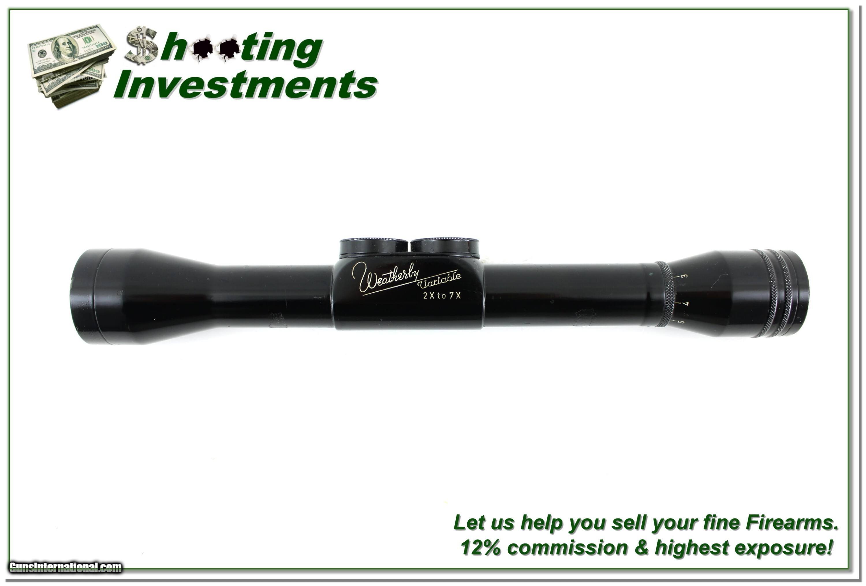 Weatherby Imperial vintage German 2-7x Rifle Scope for sale