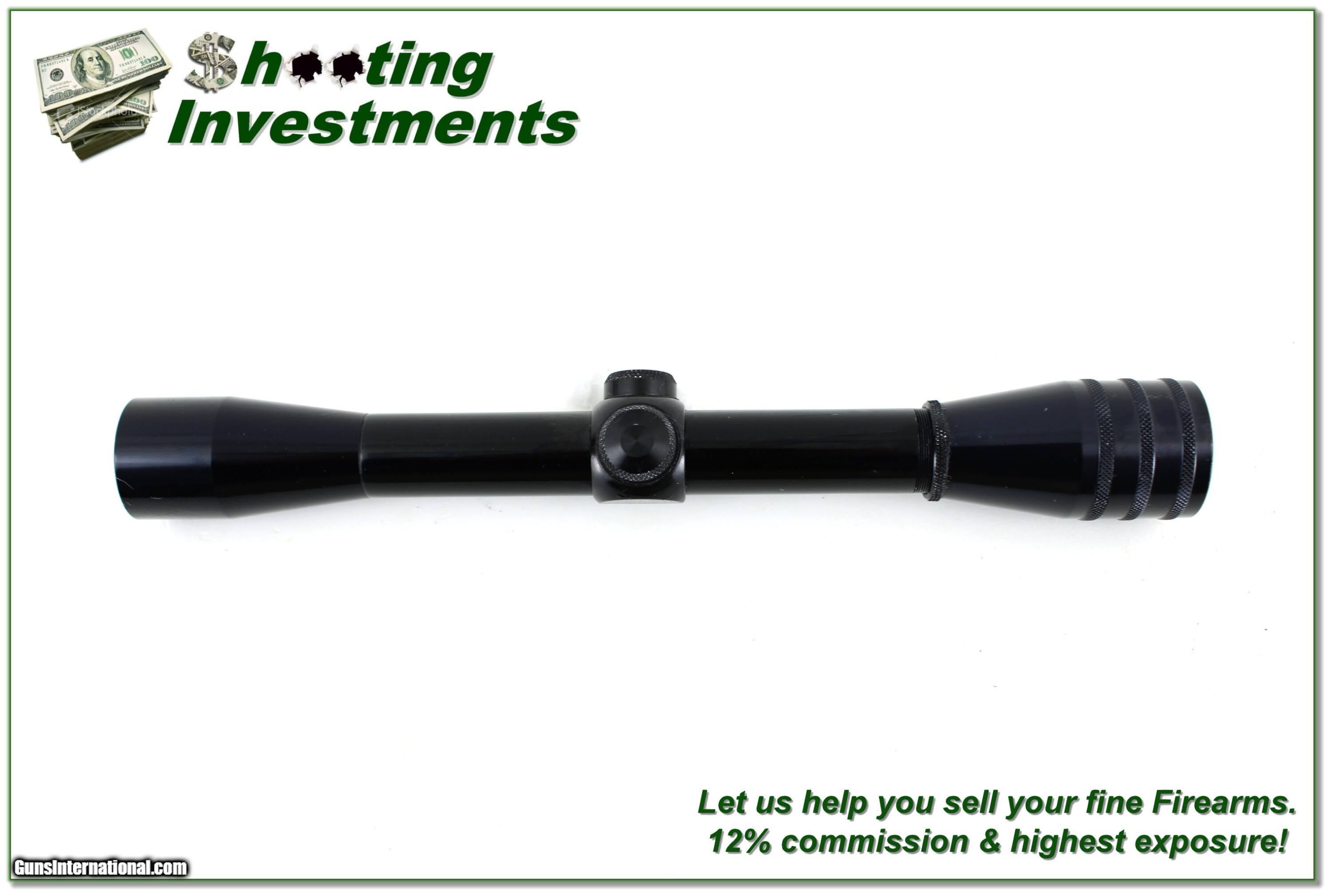 Vintage Redfield 4X 3/4in Rifle Rimfire Scope w Duplex Reticle ...