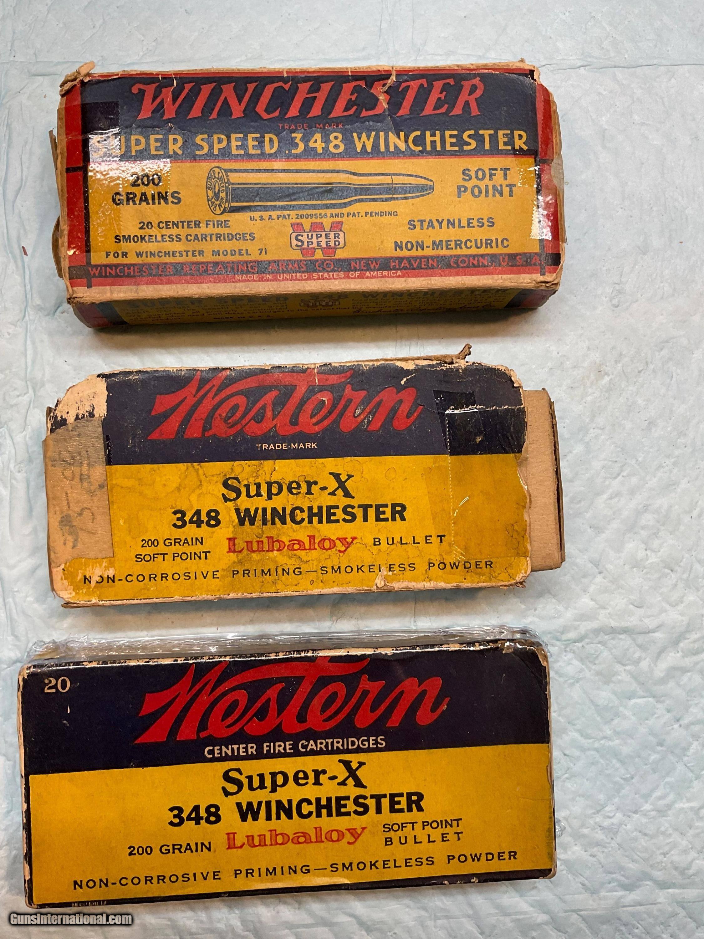 Winchester/Western Vintage .348 Winchester Ammunition