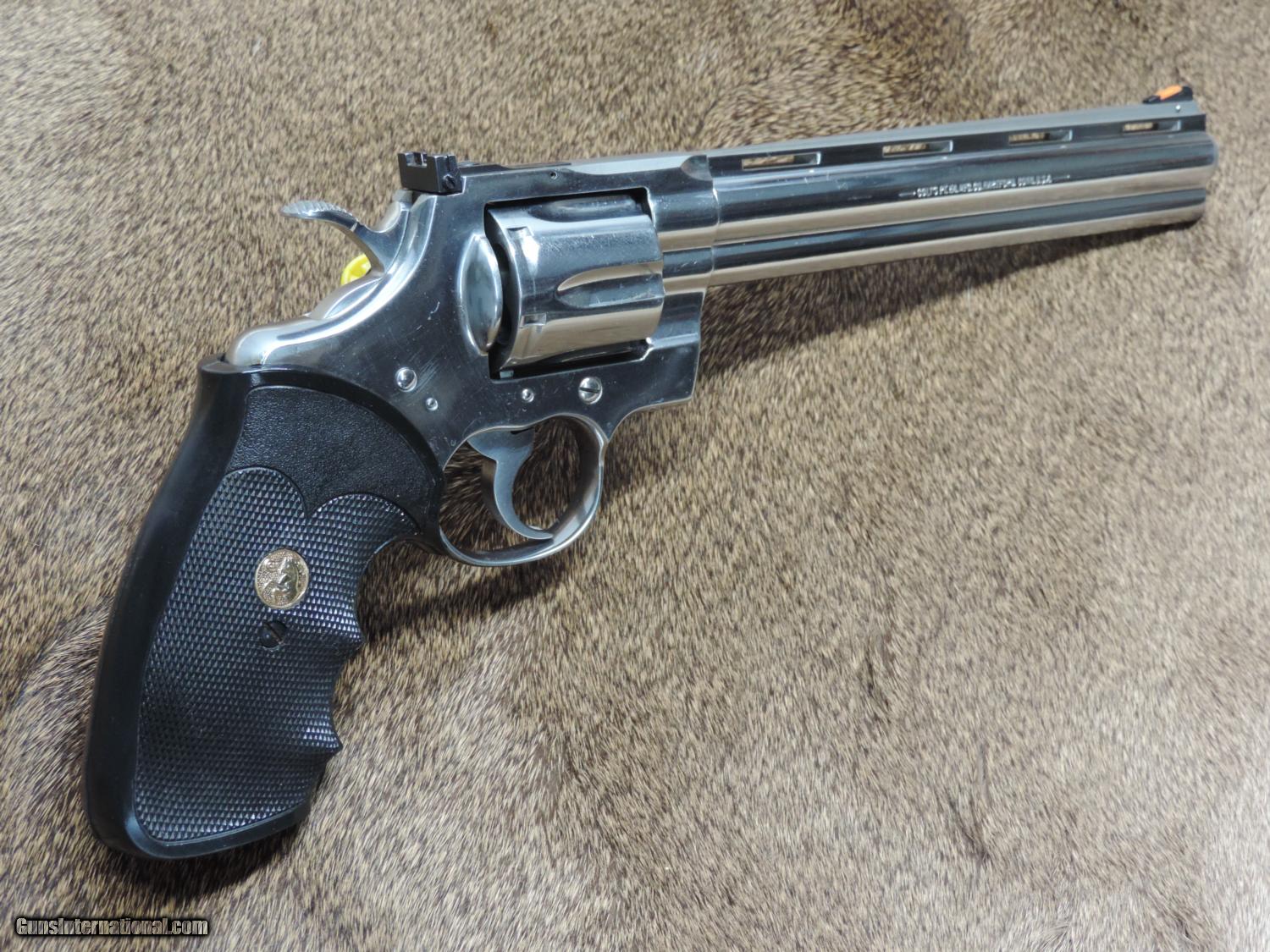 Colt Python, 8in, Bright Stainless 357 Mag.