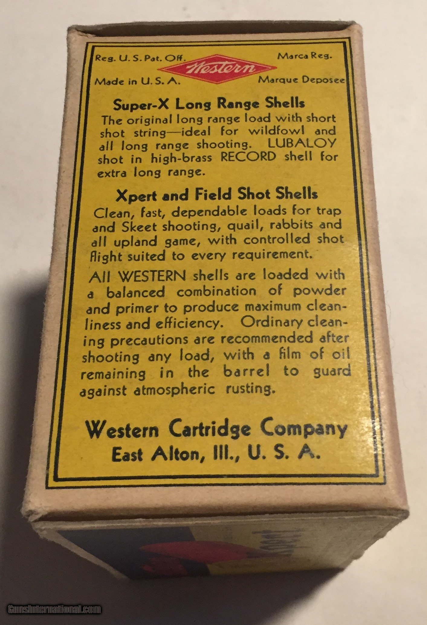 Western/Winchester 12 Gauge Skeet Box - Full (25) Correct Shotshells
