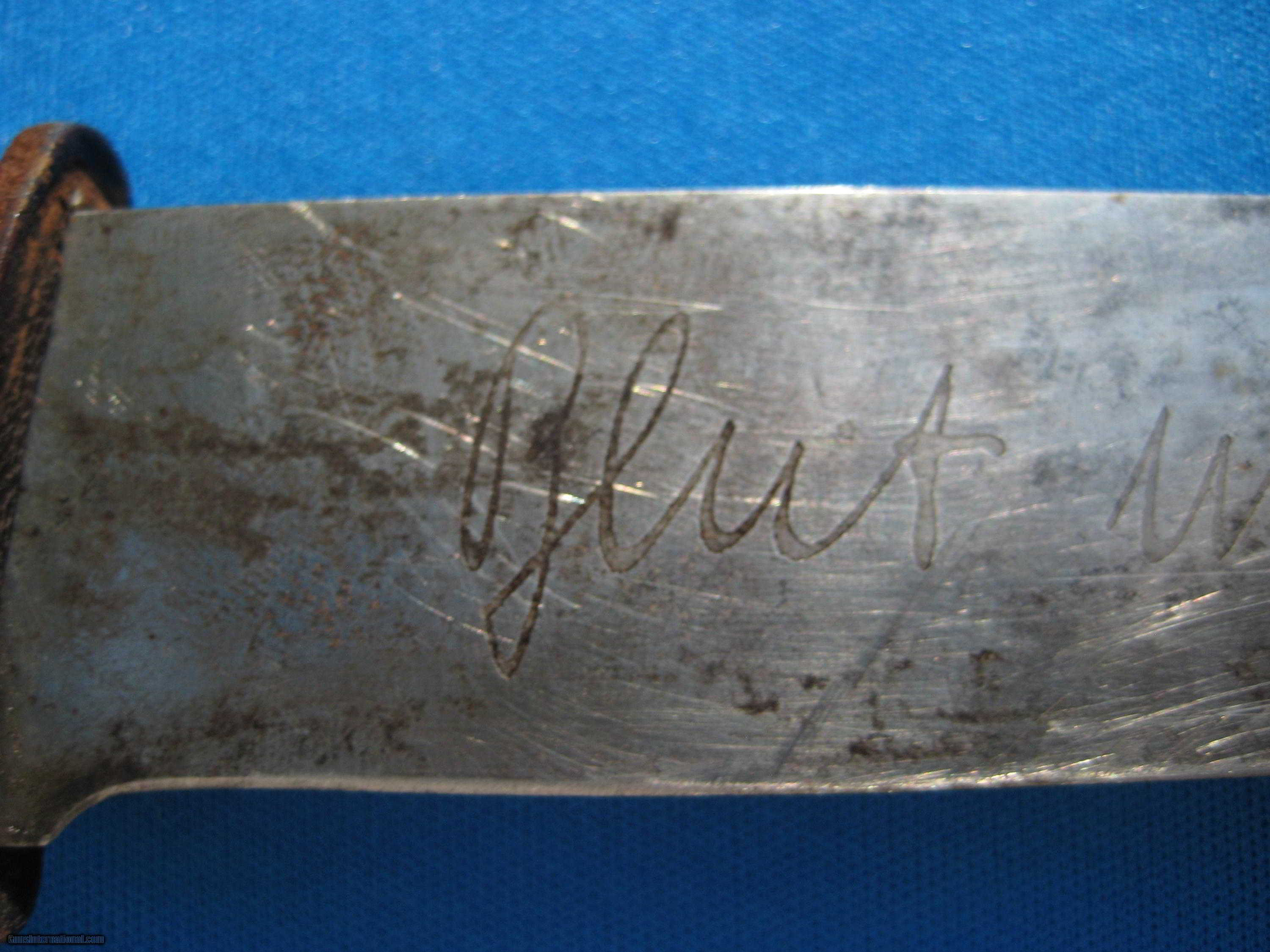 German WW2 Nazi Hitler Youth Knife w/Scabbard G. Felix Gloriawerk Solingen