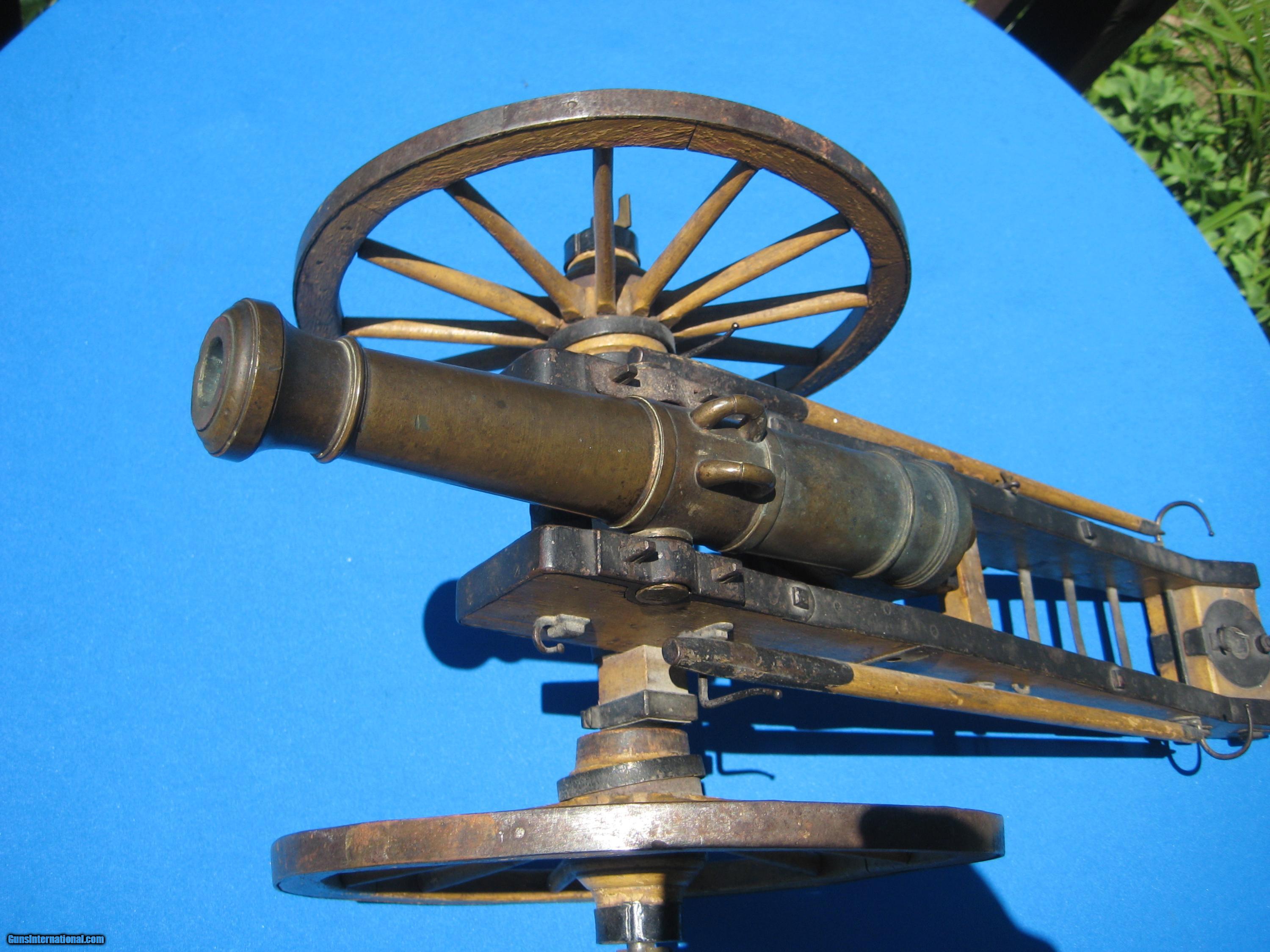 U.S. Model 1841 Bronze Field Howitzer Cannon with Complete Carriage 10 ...