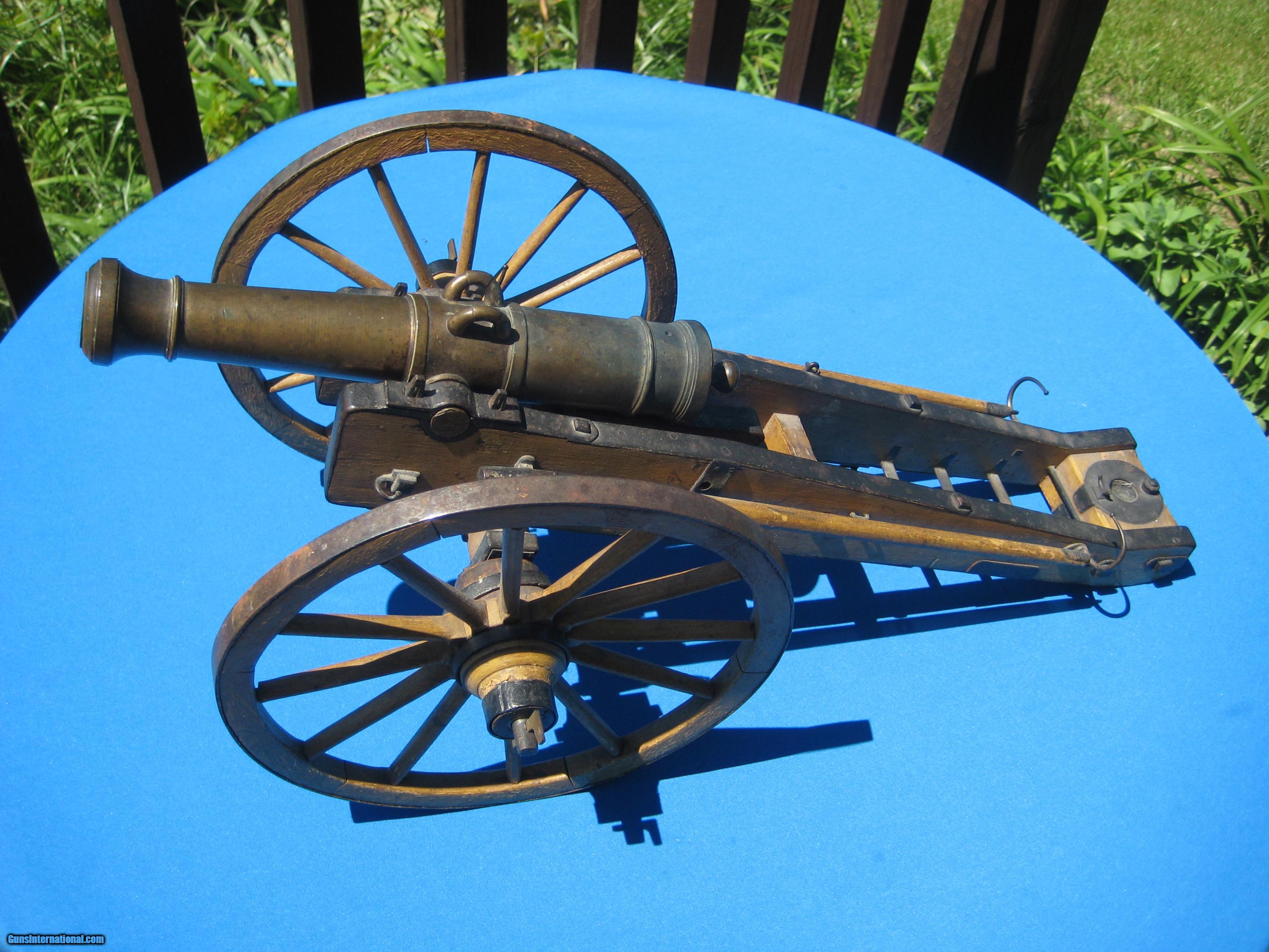 U.S. Model 1841 Bronze Field Howitzer Cannon with Complete Carriage 10 ...