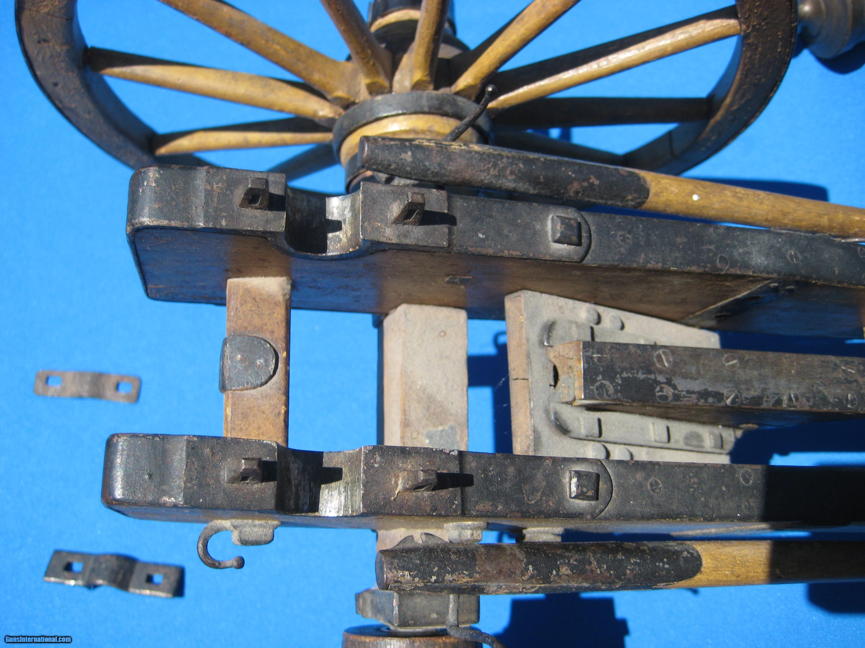 U.S. Model 1841 Bronze Field Howitzer Cannon with Complete Carriage 10 ...
