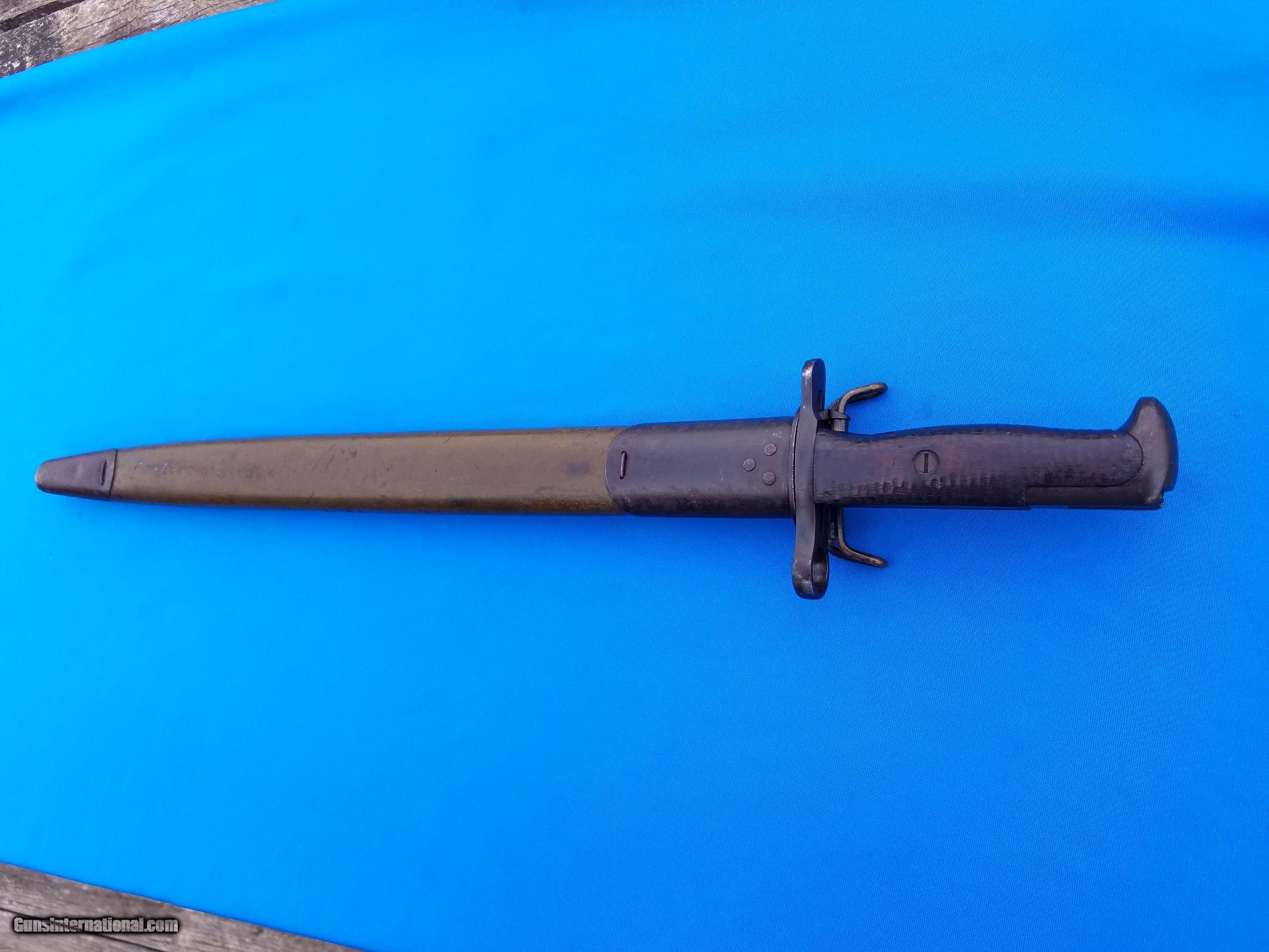 Springfield Model 1903 Bayonet w/Scabbard dated 1906
