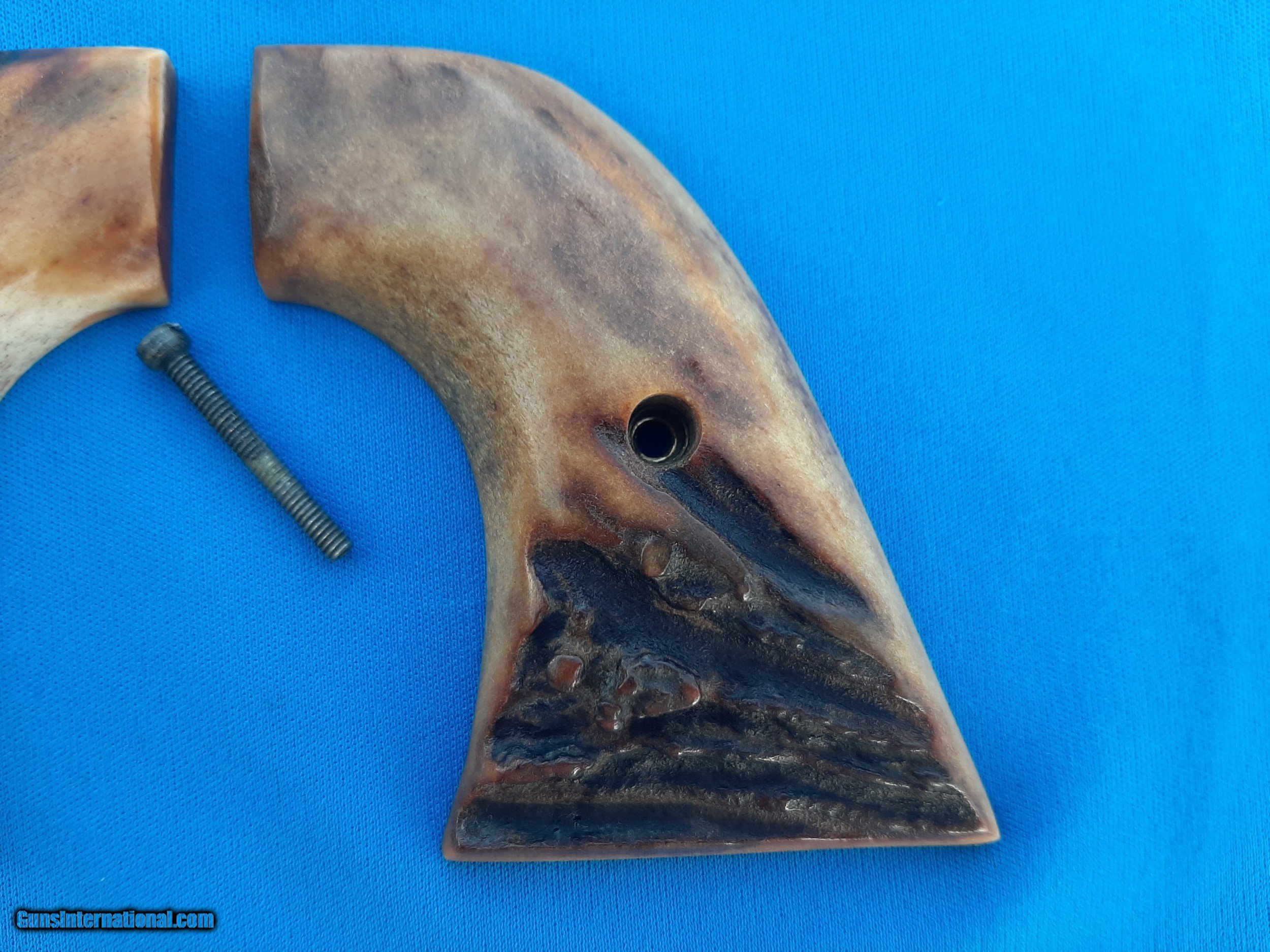 Colt SAA 3rd Gen. Sambar Stag Grips