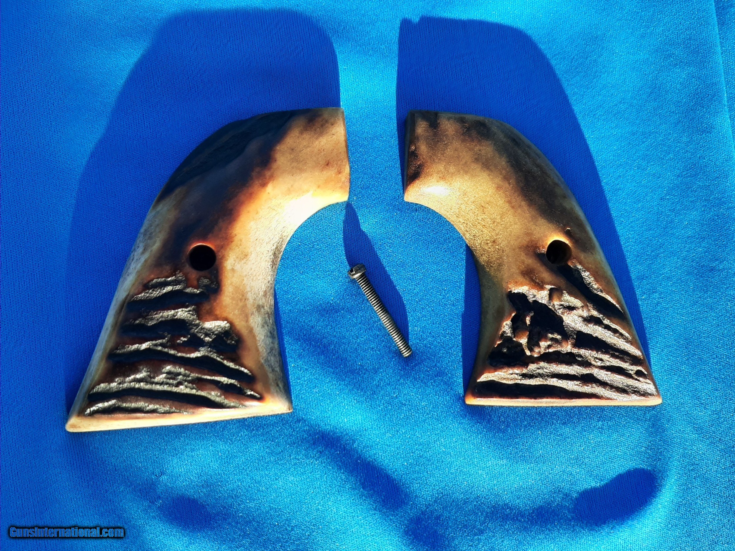 Colt SAA 3rd Gen. Sambar Stag Grips