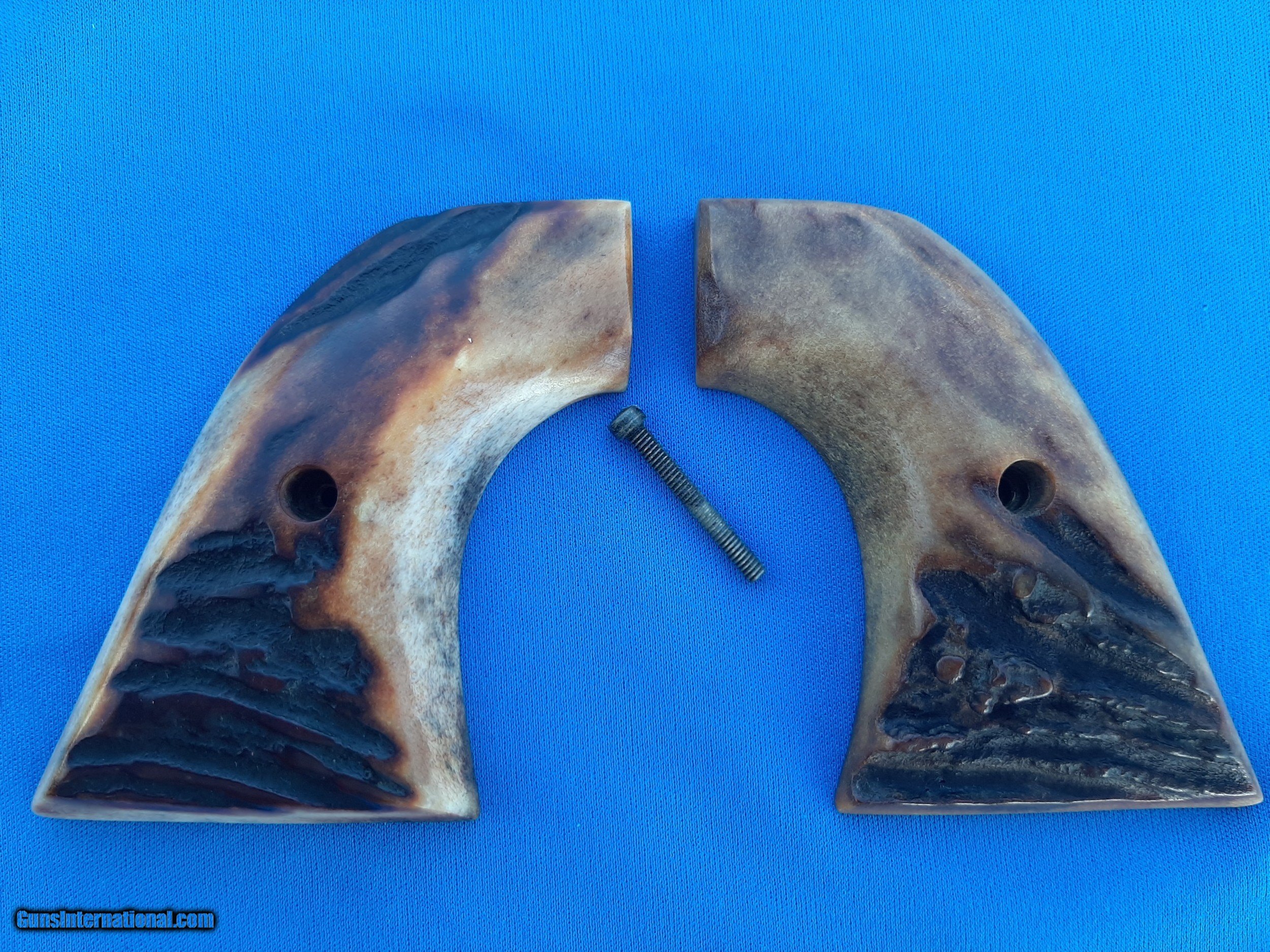 Colt SAA 3rd Gen. Sambar Stag Grips