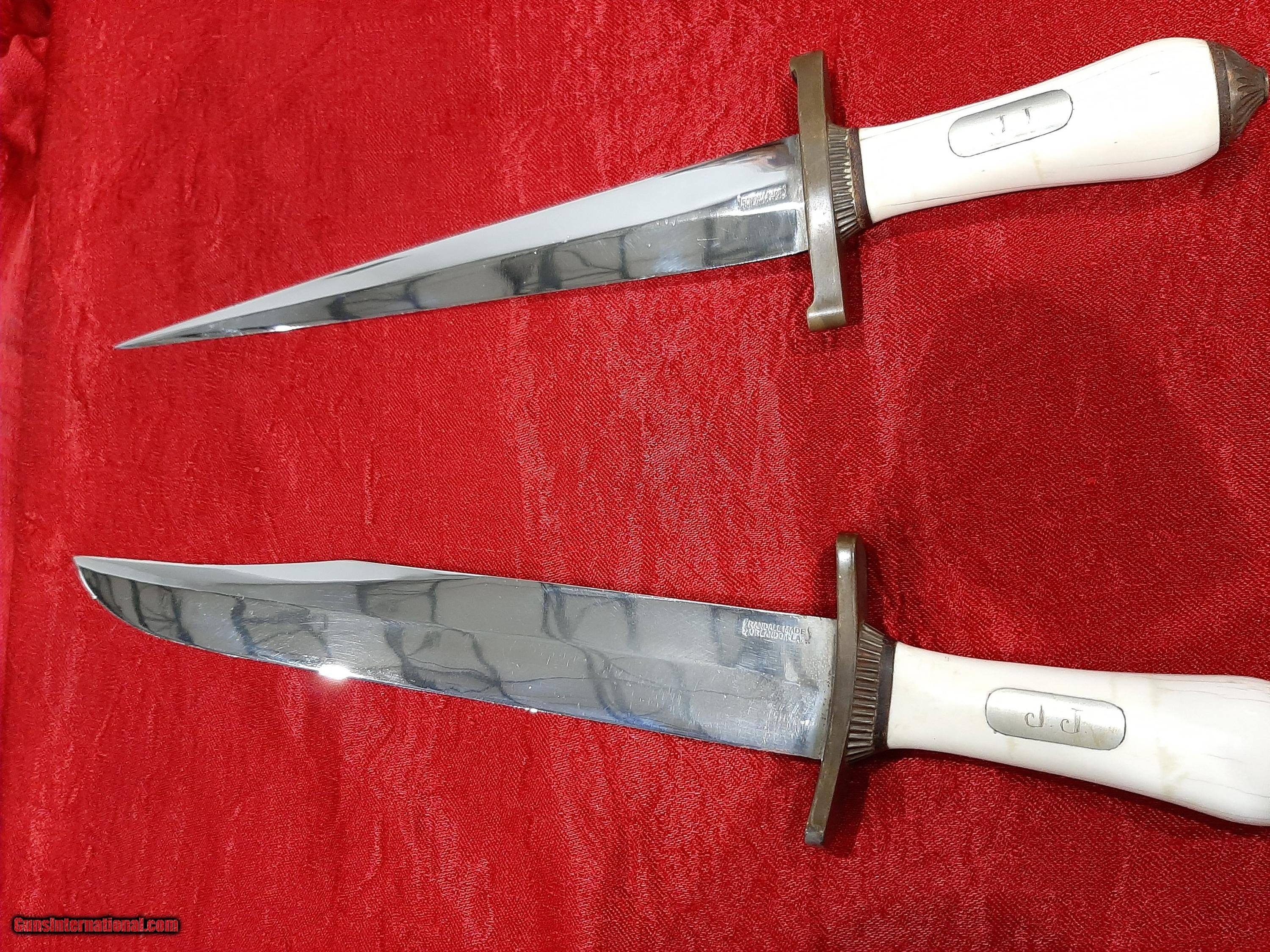Randall Knife Model Matched Set Raymond Thorp Bowie/Arkansas Toothpick ...