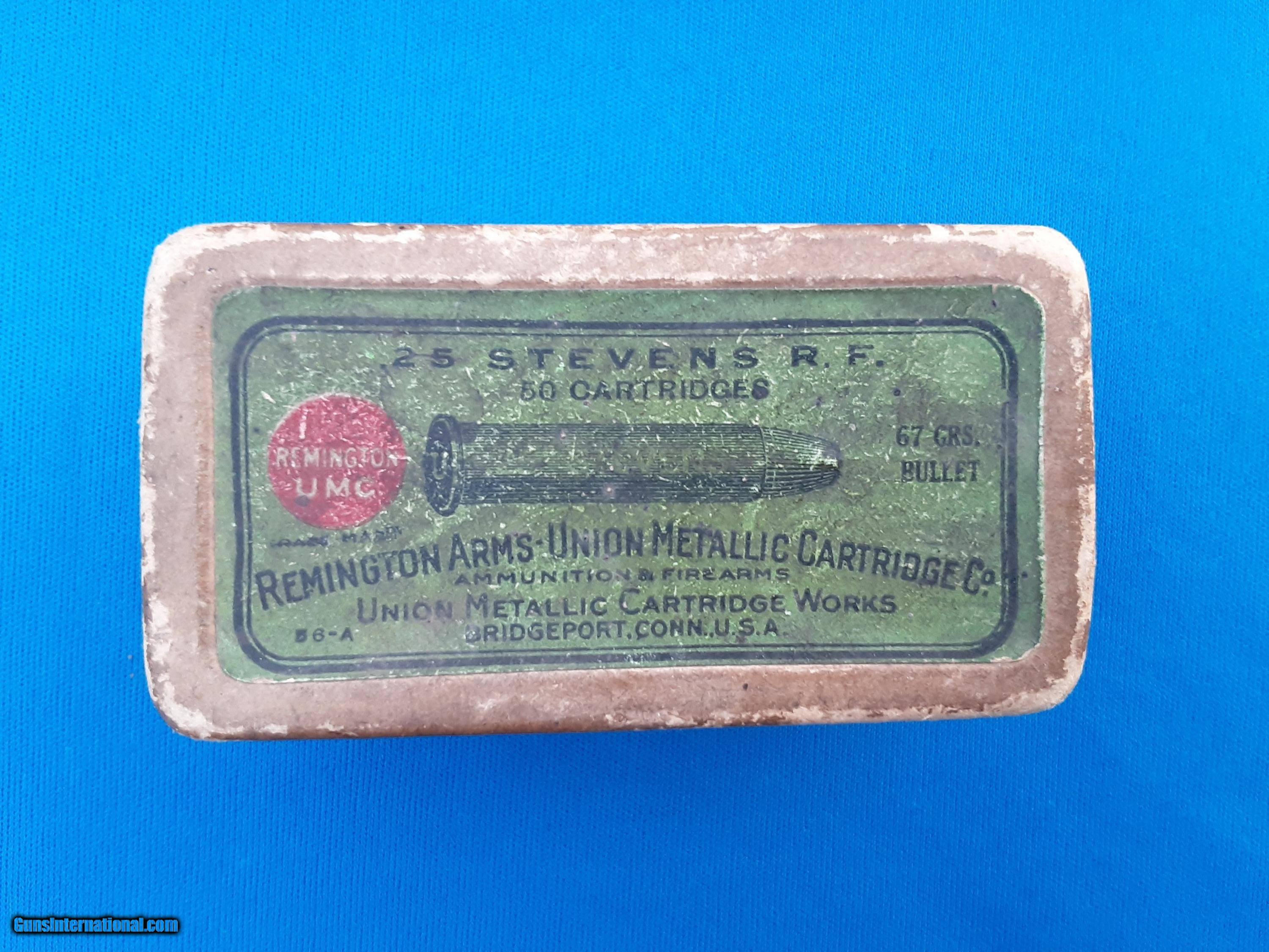 Remington UMC 25 Steven's RF Full Box