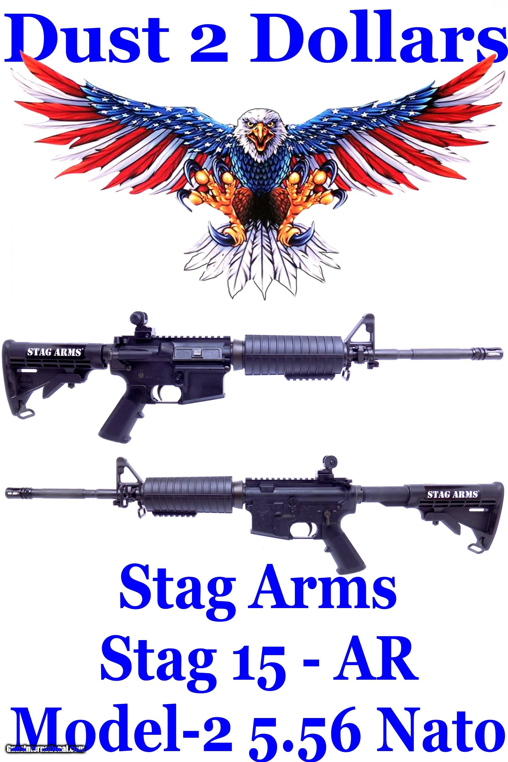 Very Clean Stag Arms Model 2 Stag-15 M4 Style 5.56 Nato Semi Automatic ...