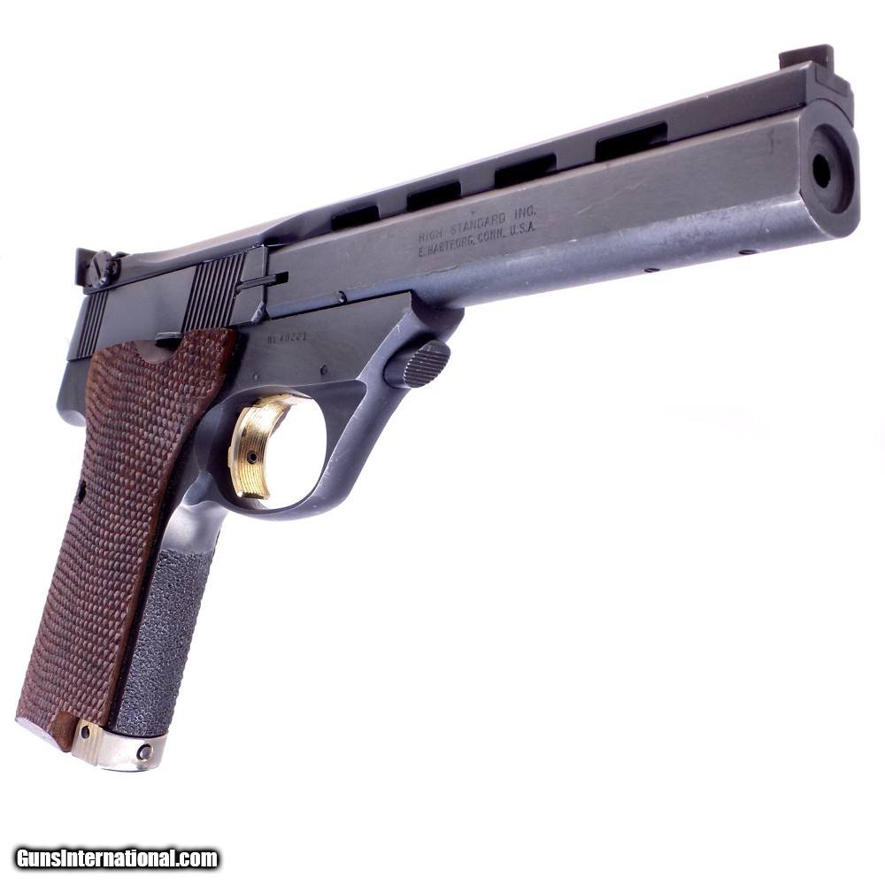 High Standard Model The Victor ML Prefix 5 1/2 Inch .22 Long Rifle Semi Automatic Target Pistol ...