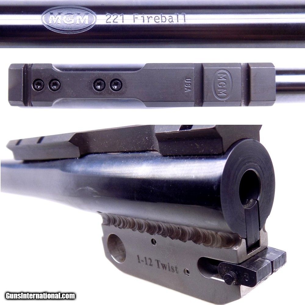 Thompson Center Encore Barrel by MGM in .221 Fireball 24 Inch with MGM ...