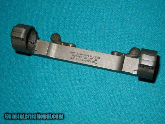 ORIGINAL, G.I, MC-1 TYPE II SCOPE MOUNT WITH RINGS, EXCELLENT CONDITION