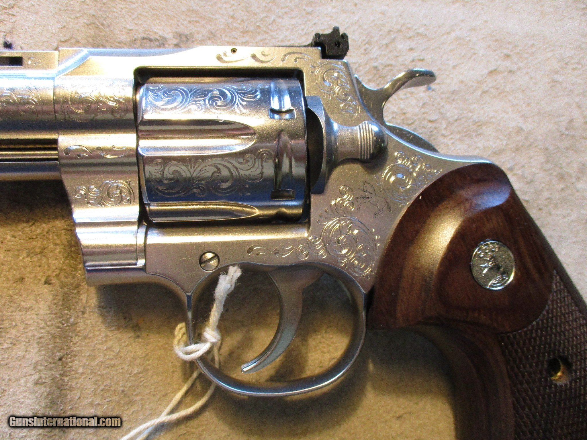 Colt Python Stainless Factory Engraved Armory C+, 6” Custom Shop SP6WTS ...