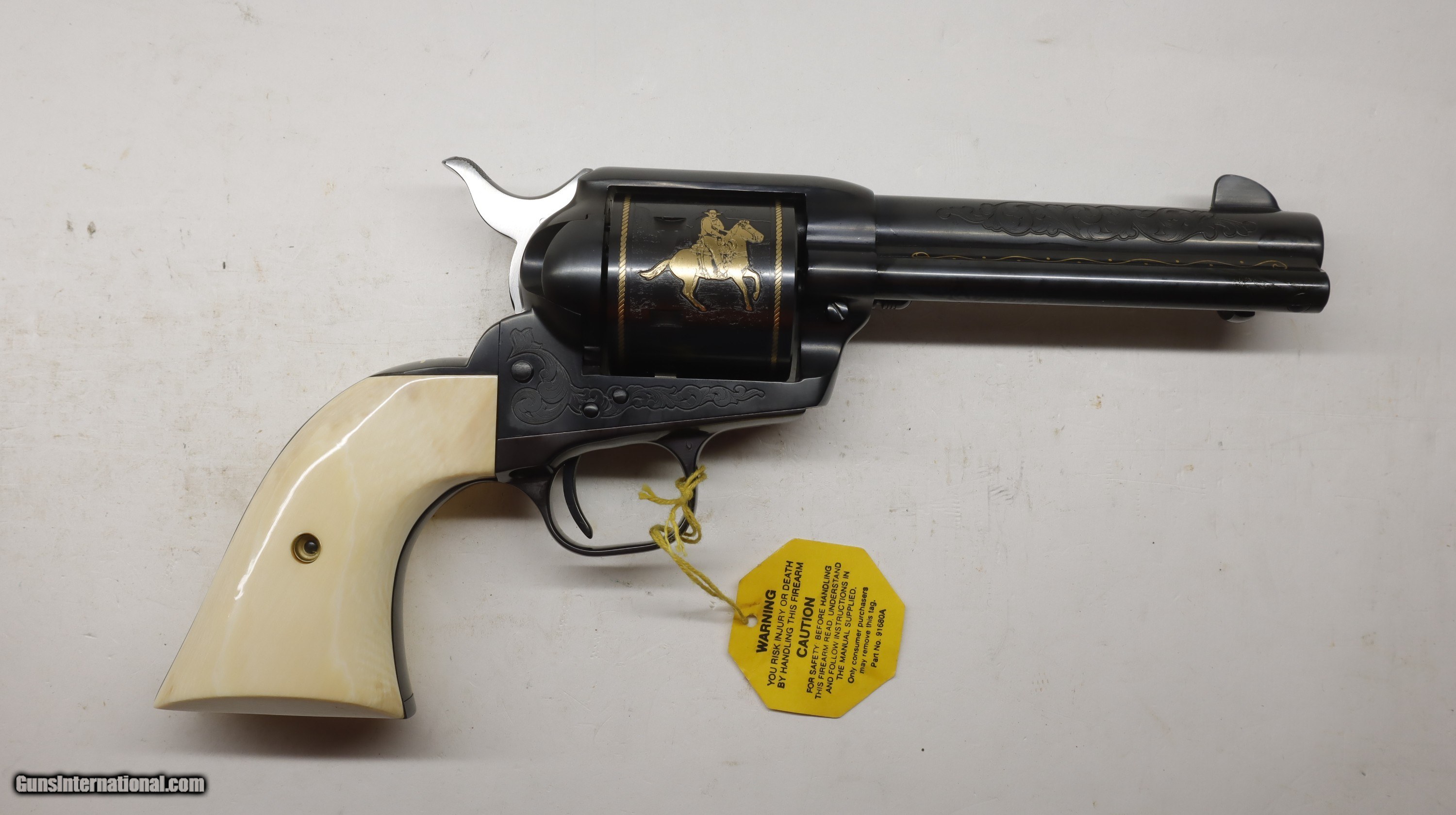 Colt SAA John Wayne 45 Colt 4.75" Royal Blue Factory Commemorative