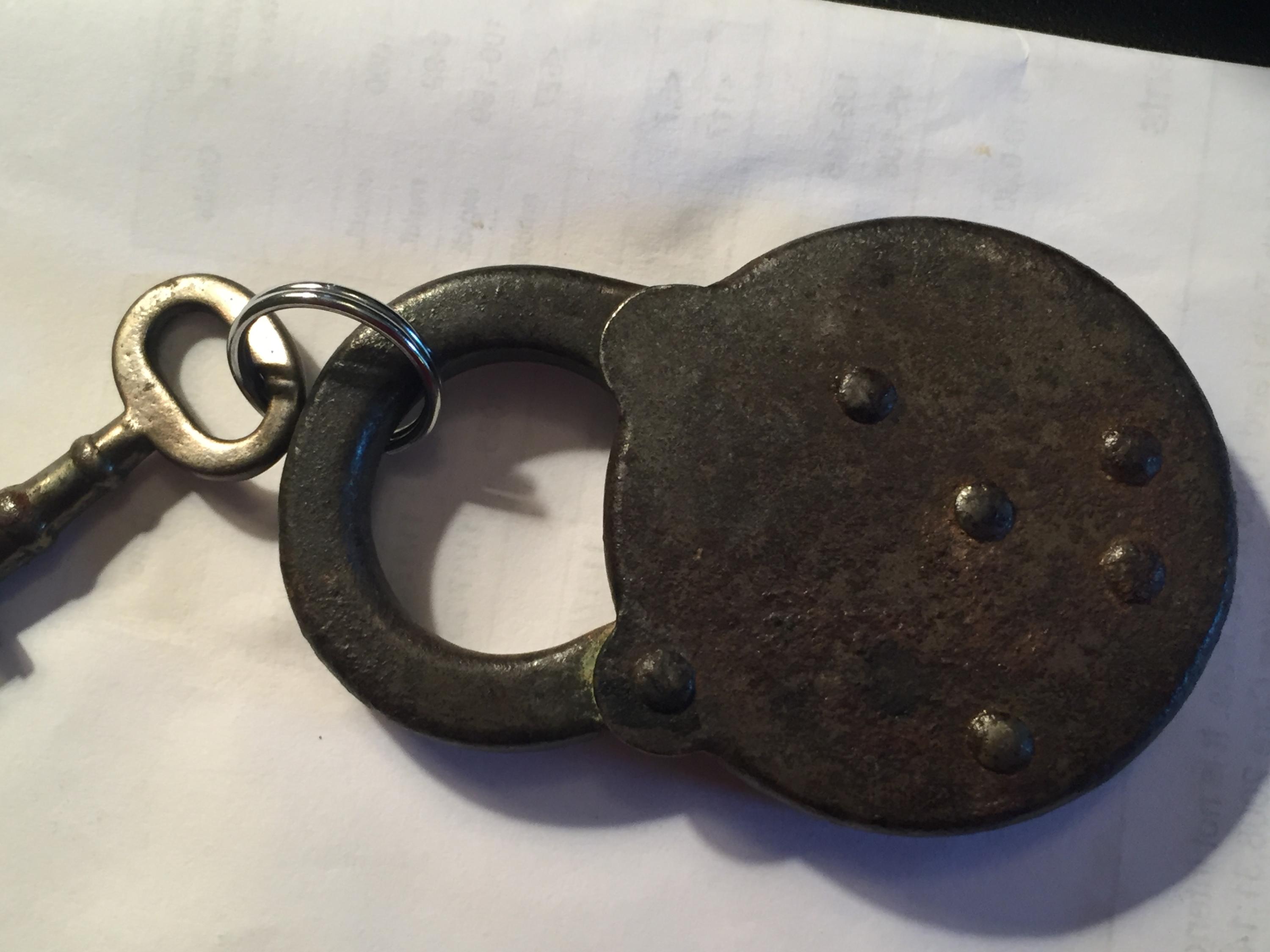 Six Lever Padalock with Key -19th Centry original lock