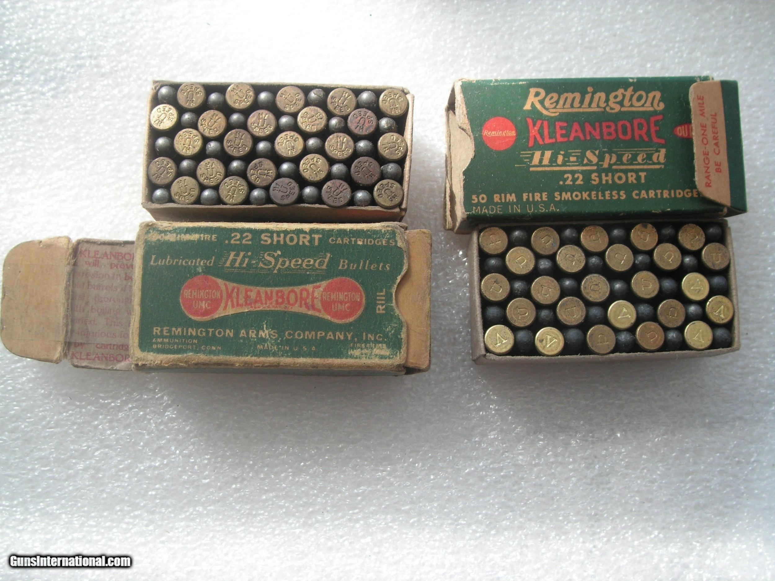 AMERICAN VINTAGE CALIBER .22 SHOPT & .22 LONG RIFLE AMMO