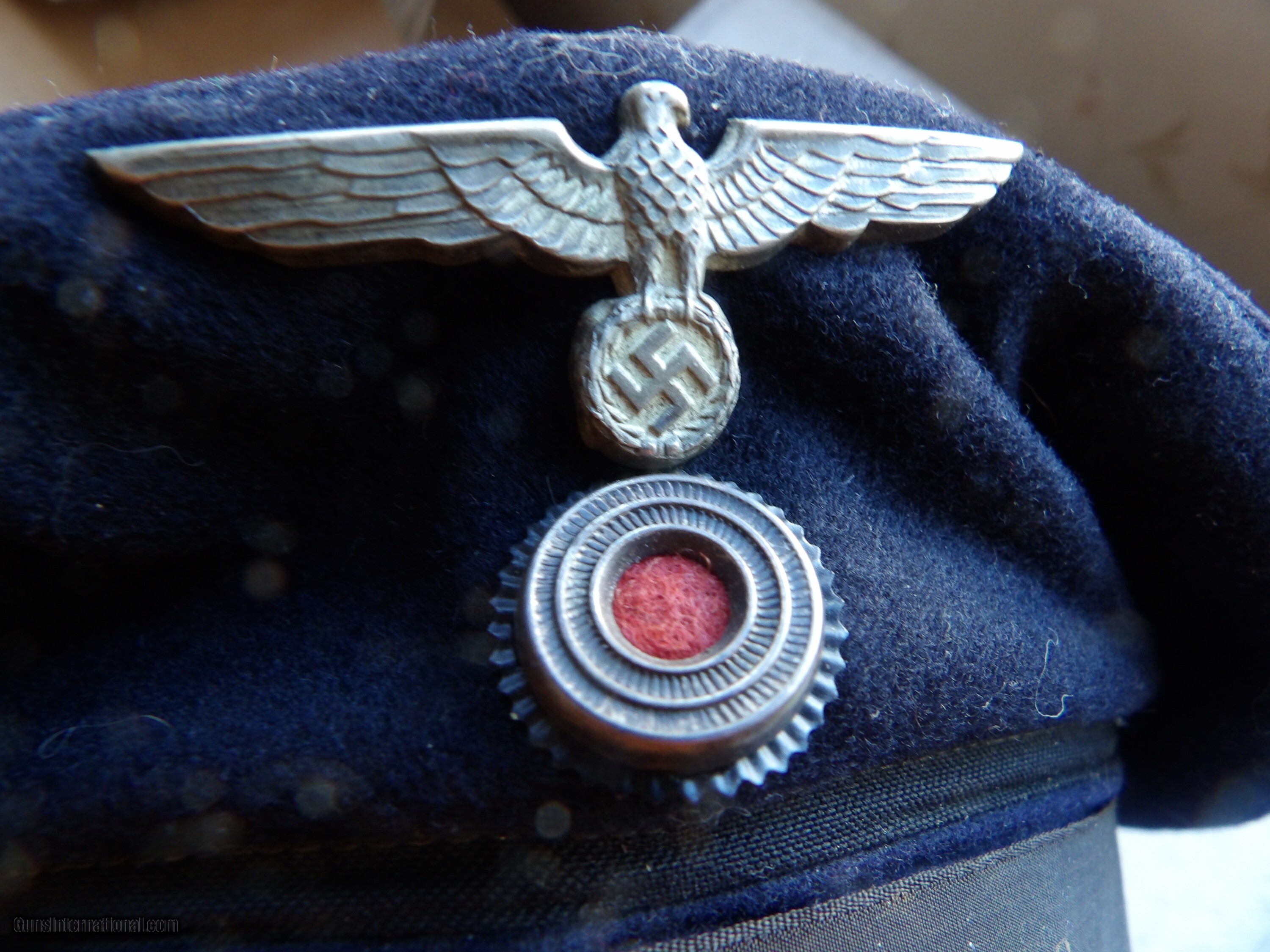 WWII GERMAN KRIEGSMARINE SAILOR'S CAP, ALSO KNOWN AS "DONALD DUCK" CAP ...