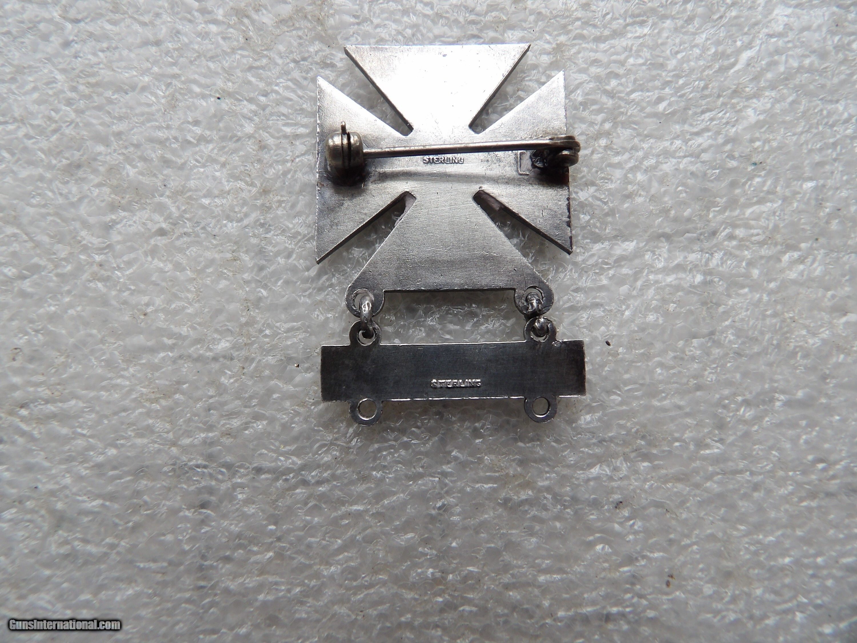 Vintage WWII U.S. ARMY MARKSMAN BADGE FROM 925 STERLING SILVER for sale