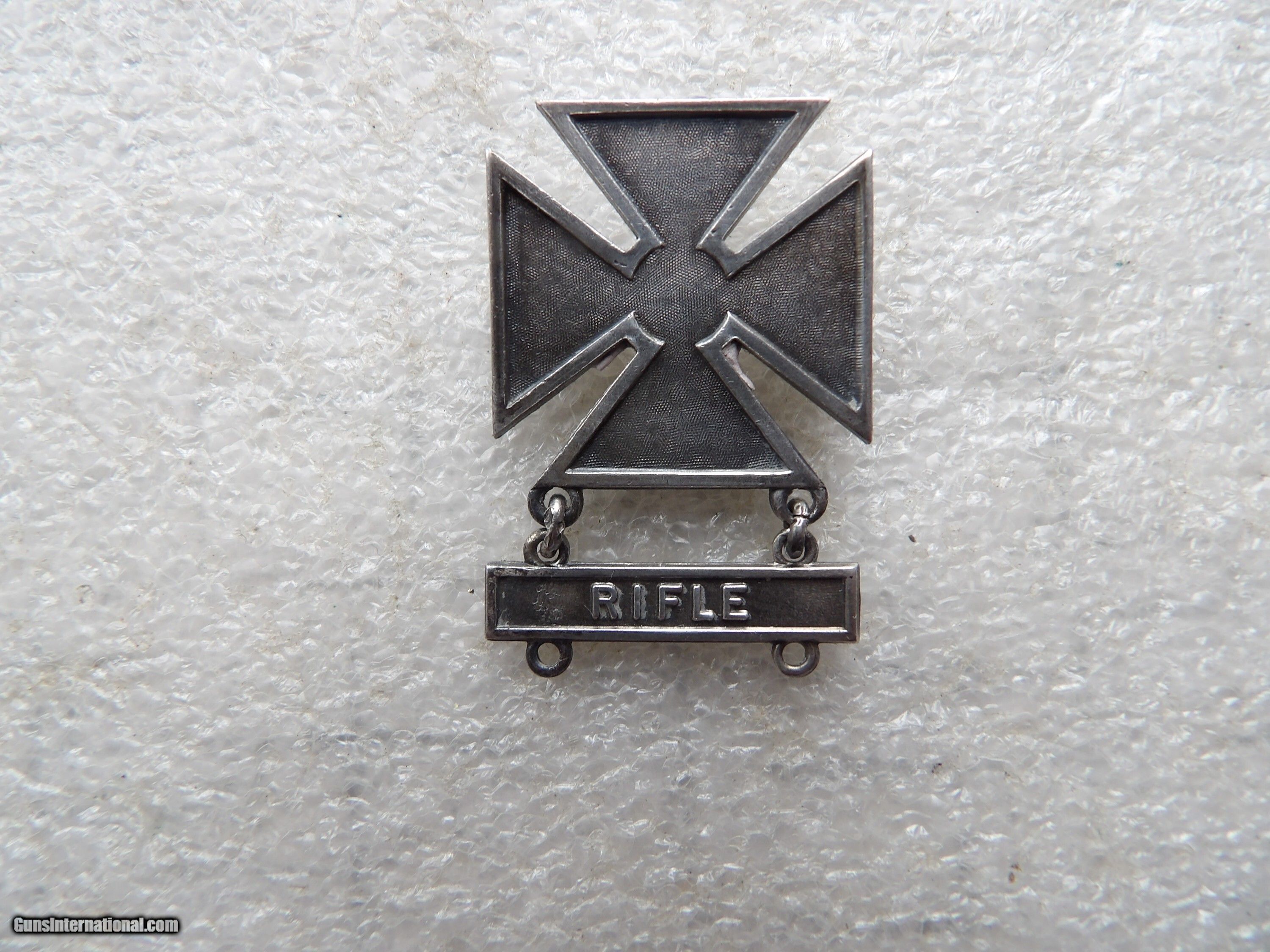 Vintage WWII U.S. ARMY MARKSMAN BADGE FROM 925 STERLING SILVER for sale