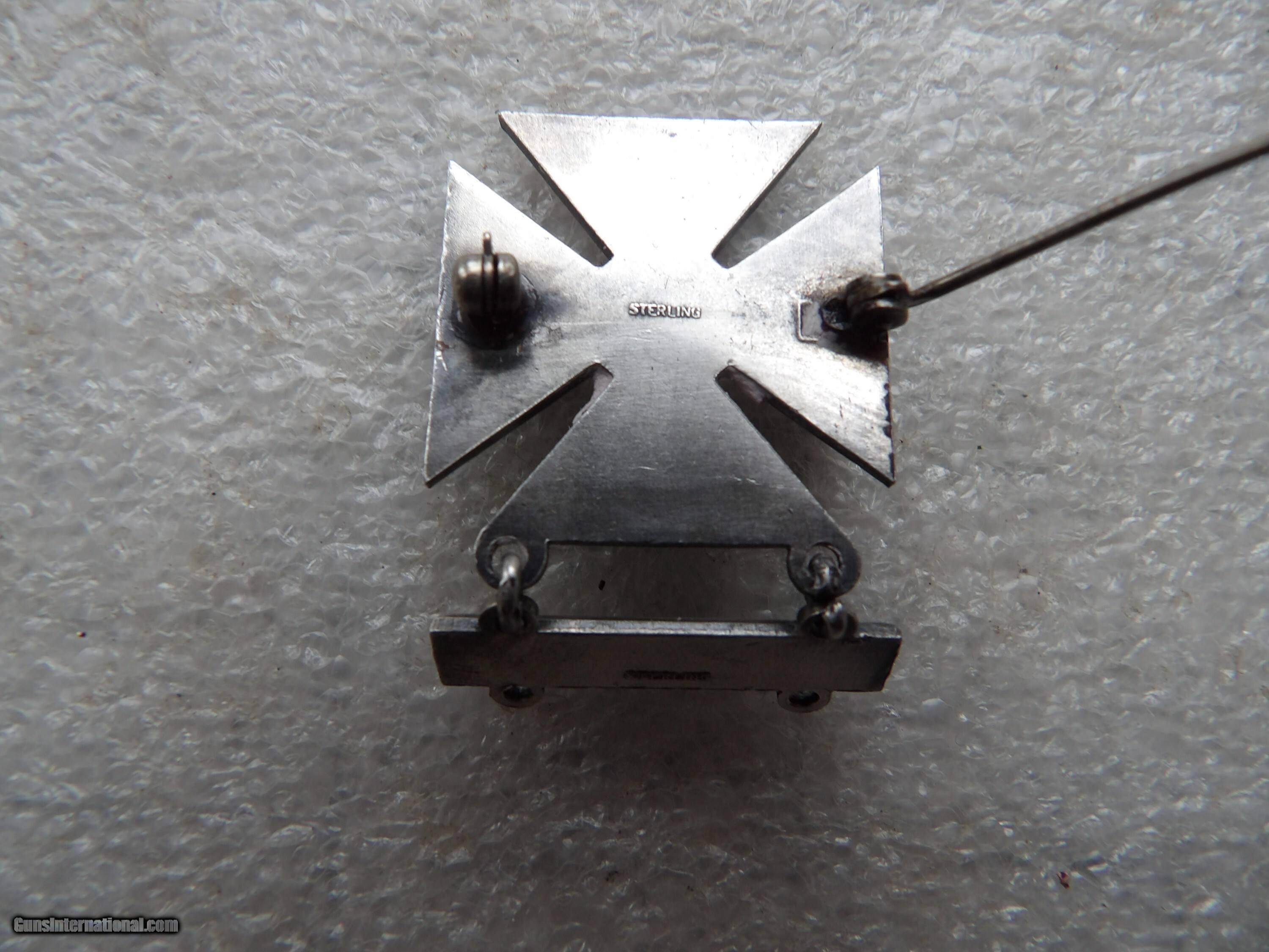 Vintage WWII U.S. ARMY MARKSMAN BADGE FROM 925 STERLING SILVER for sale