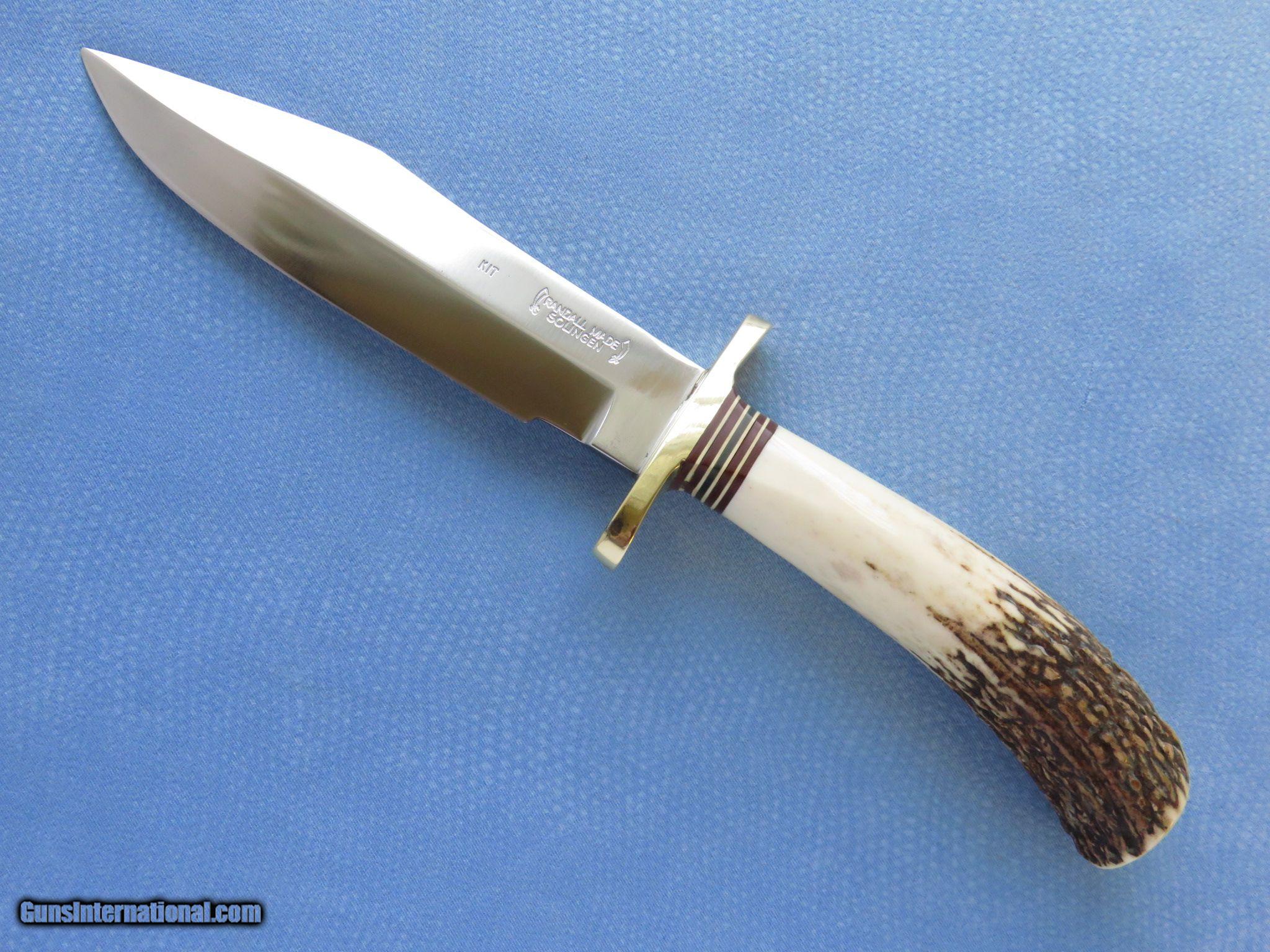 Randall #14 Attack Knife, KIT Model with Solingen Blade, Stag Handle