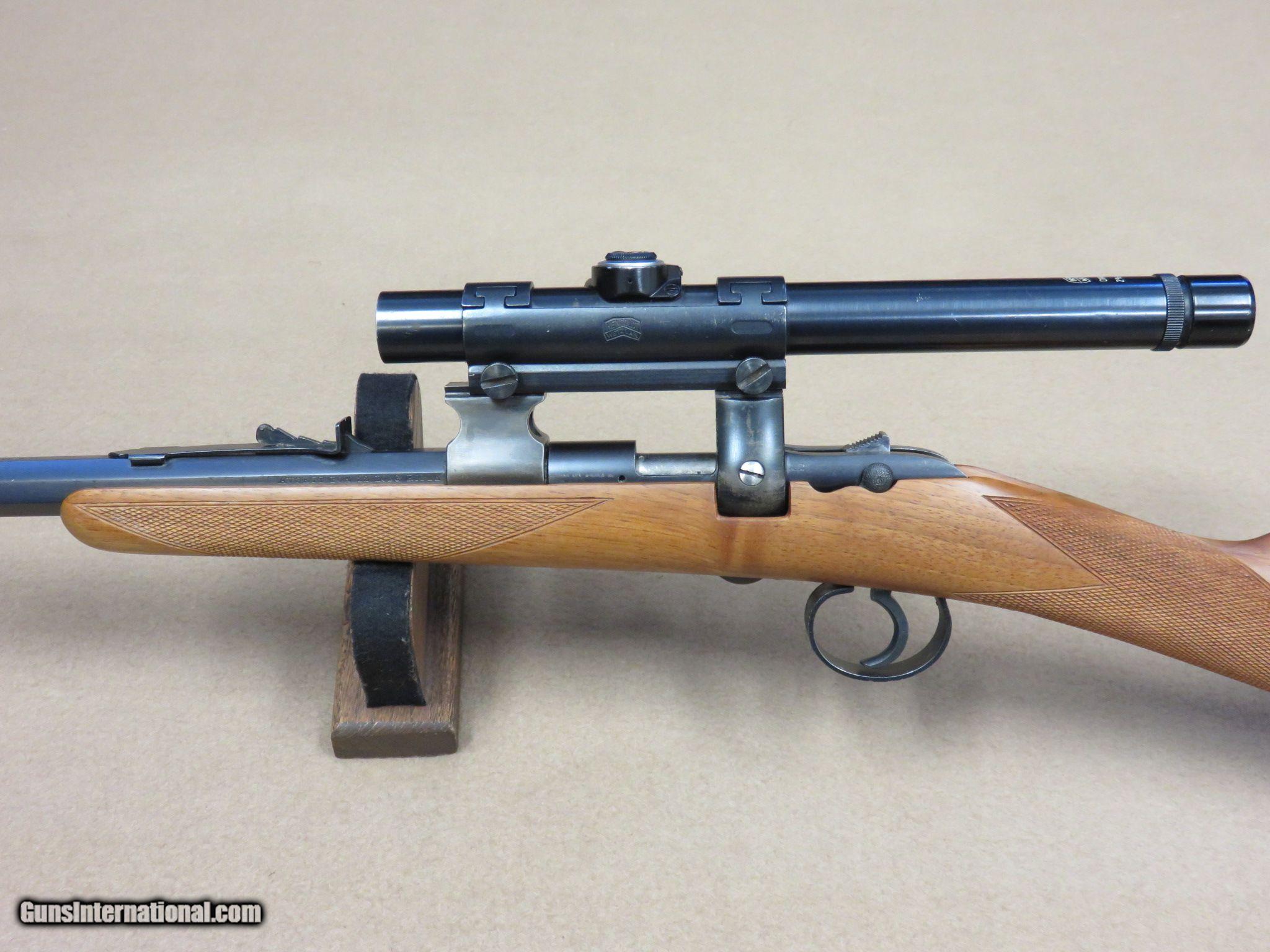 Vintage Custom Husqvarna Single Shot .22 Rifle w/ Scarce Hensoldt ...