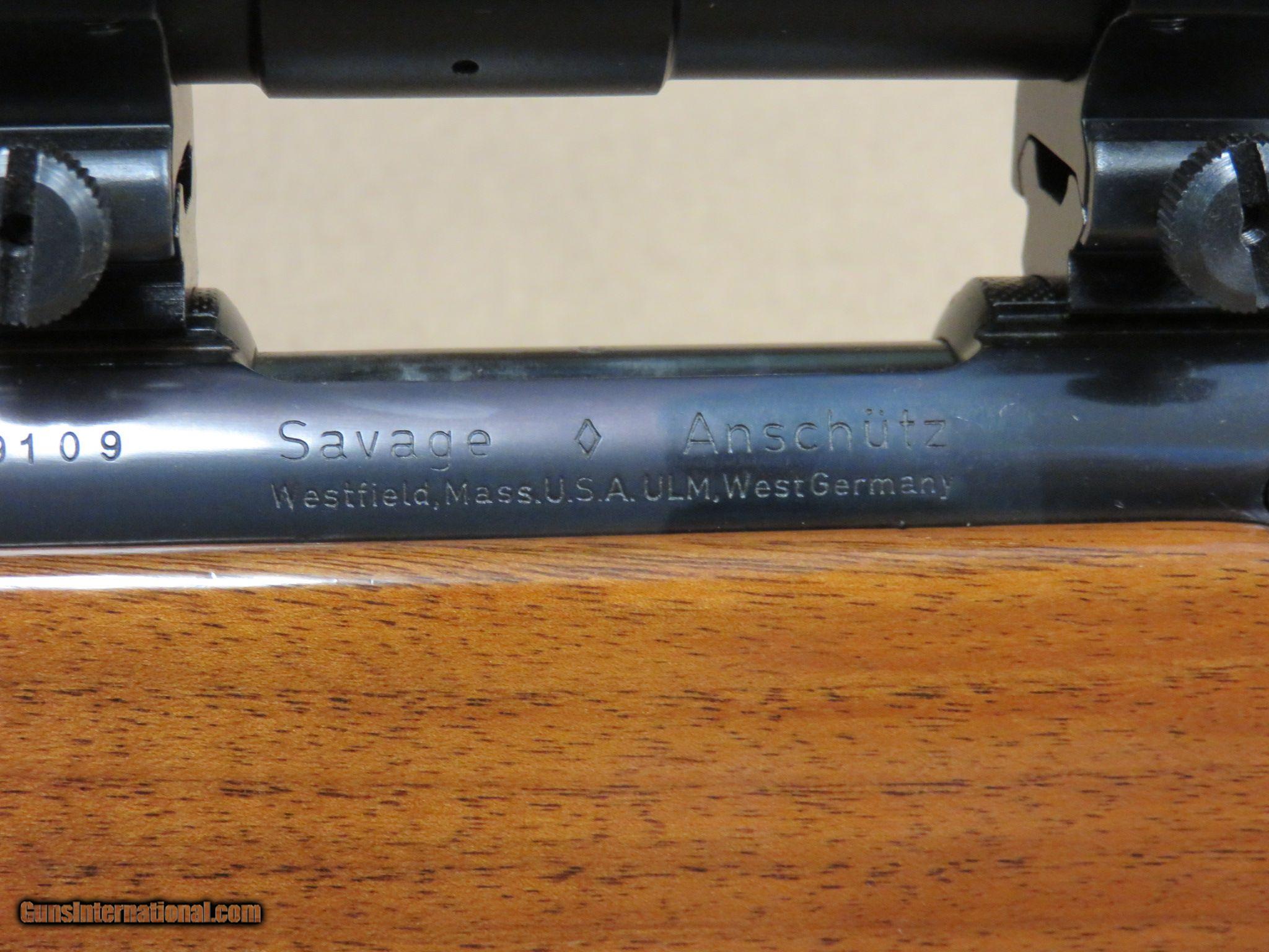 1964 Anschutz Savage Model 153 in .222 Remington with Leupold VX-3 2.5 ...